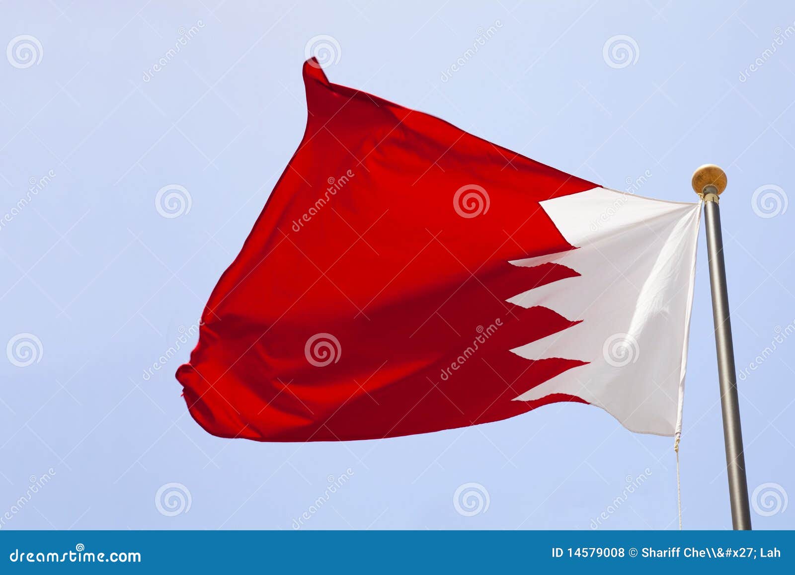 Bahrain Flag stock photo. Image of flagpost, middle, flags - 14579008