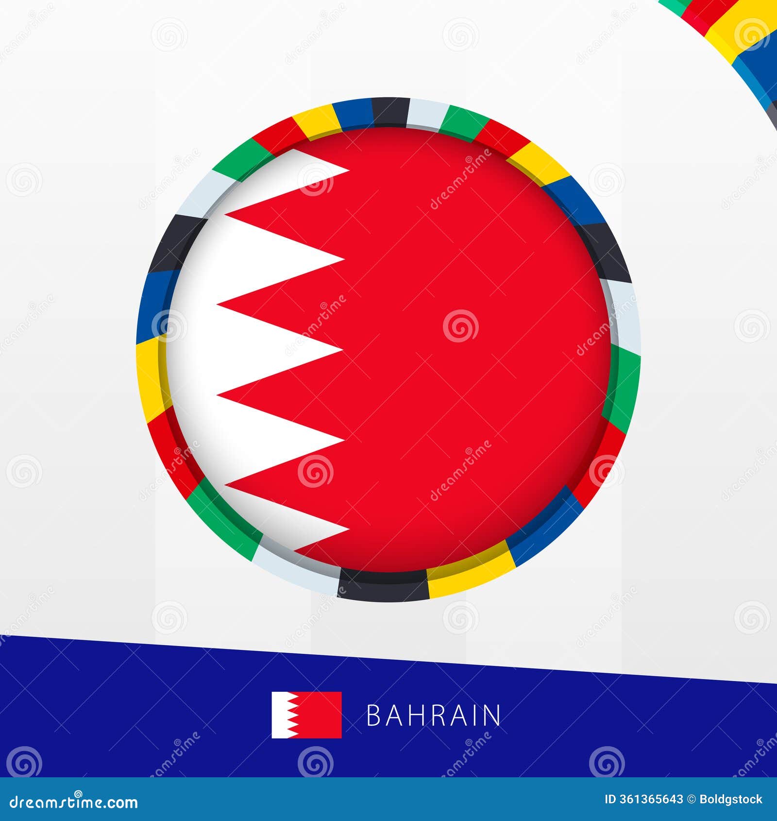 Map Of Bahrain, Colorful Background Stock Photo | CartoonDealer.com ...
