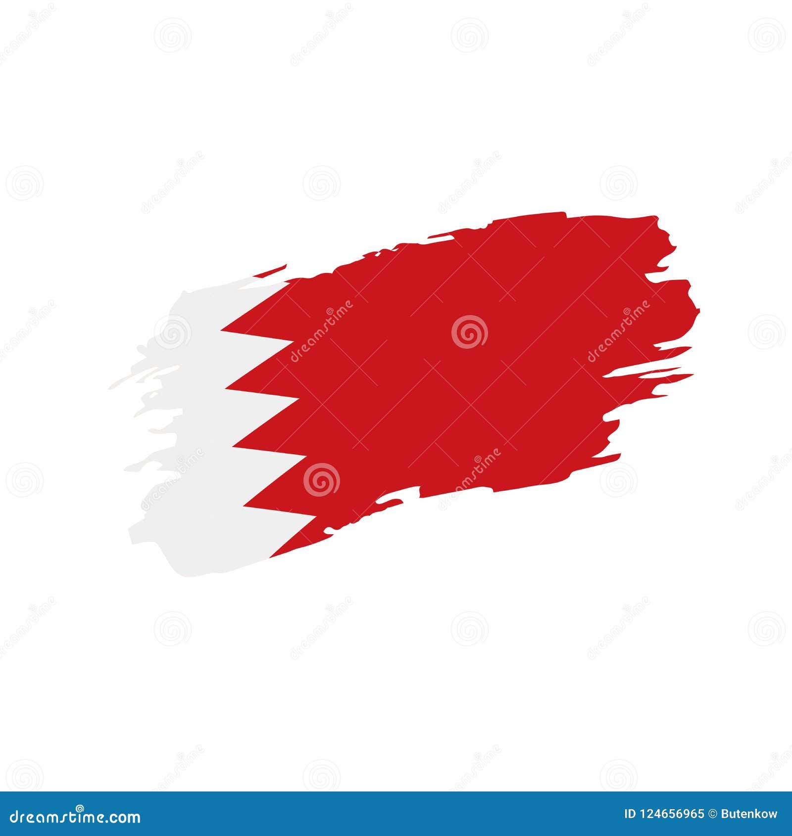 Bahrain Flag, Vector Illustration Stock Vector - Illustration of ...