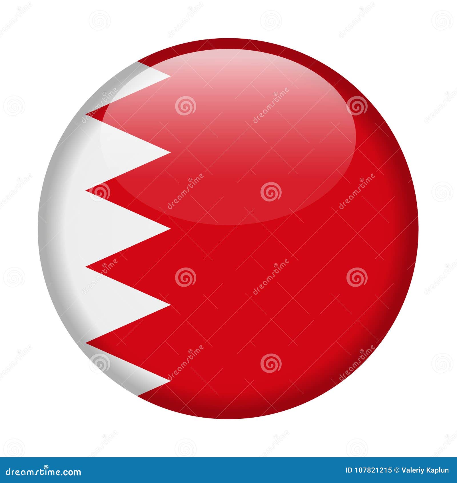 Bahrain Flag Vector Round Icon Stock Illustration - Illustration of ...