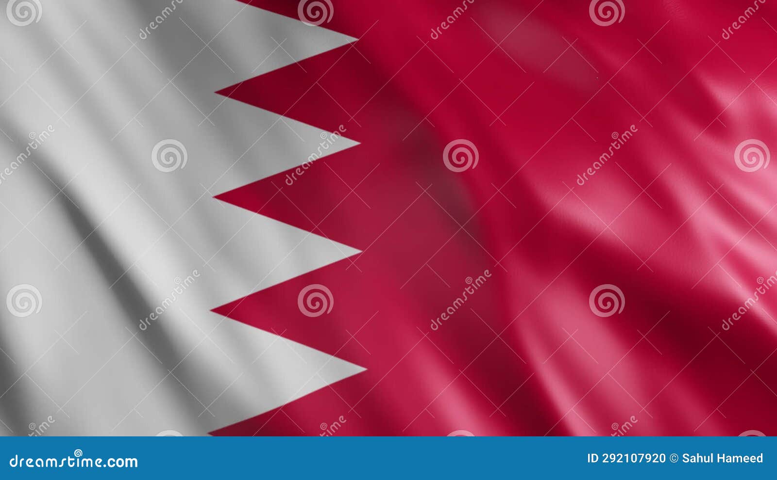 Bahrain Flag Video Animation with Seamless Loop Stock Footage - Video ...