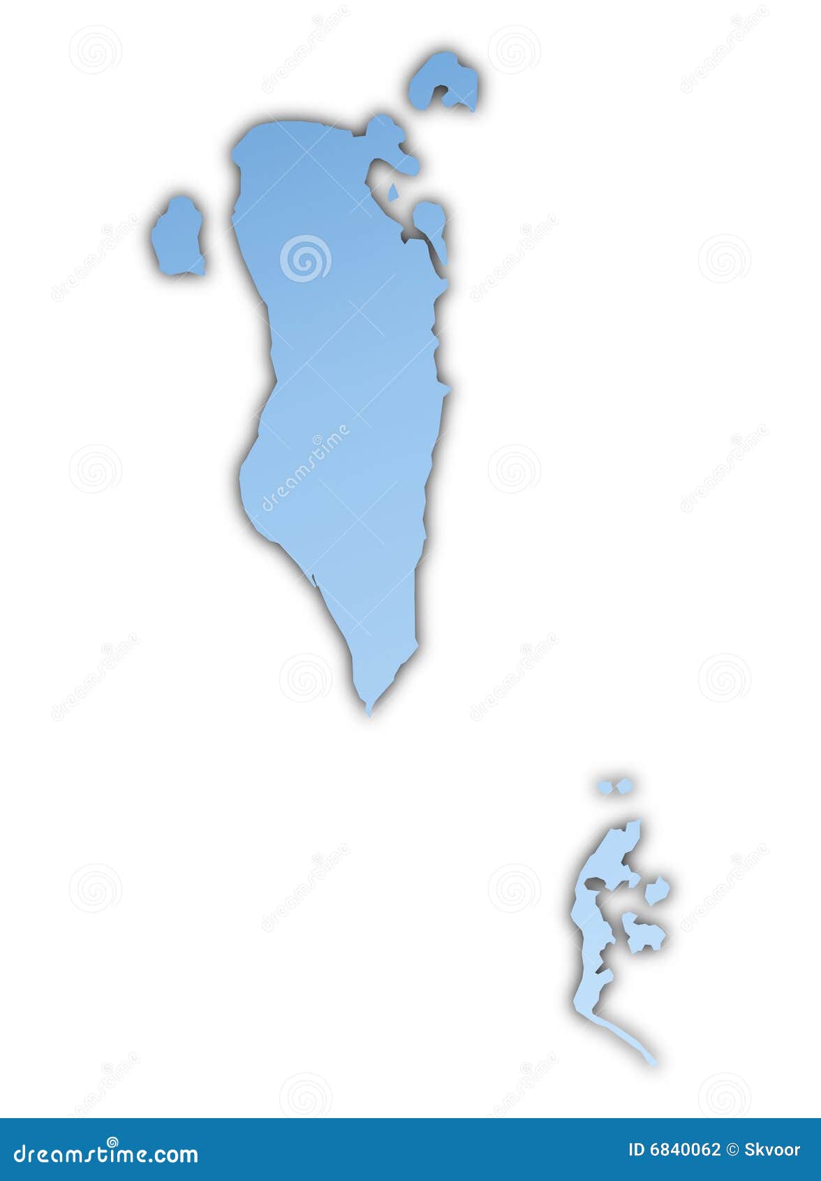 Bahrain map stock illustration. Illustration of boundaries - 6840062