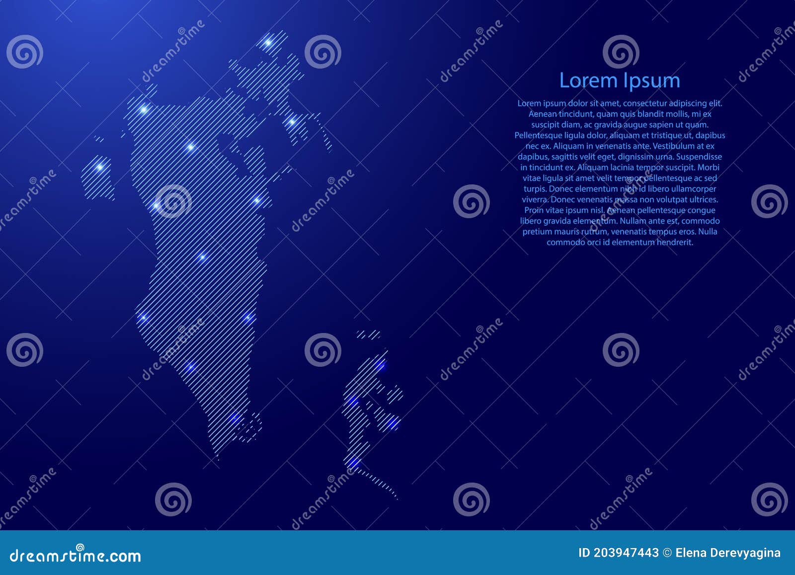 Bahrain Map from Blue Pattern Slanted Parallel Lines and Glowing Space ...