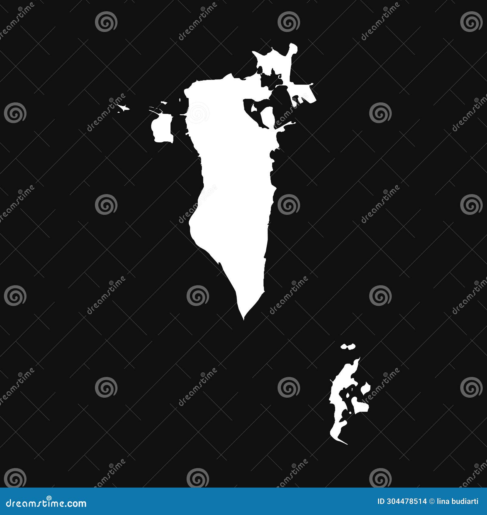 Bahrain map icon stock illustration. Illustration of element - 304478514