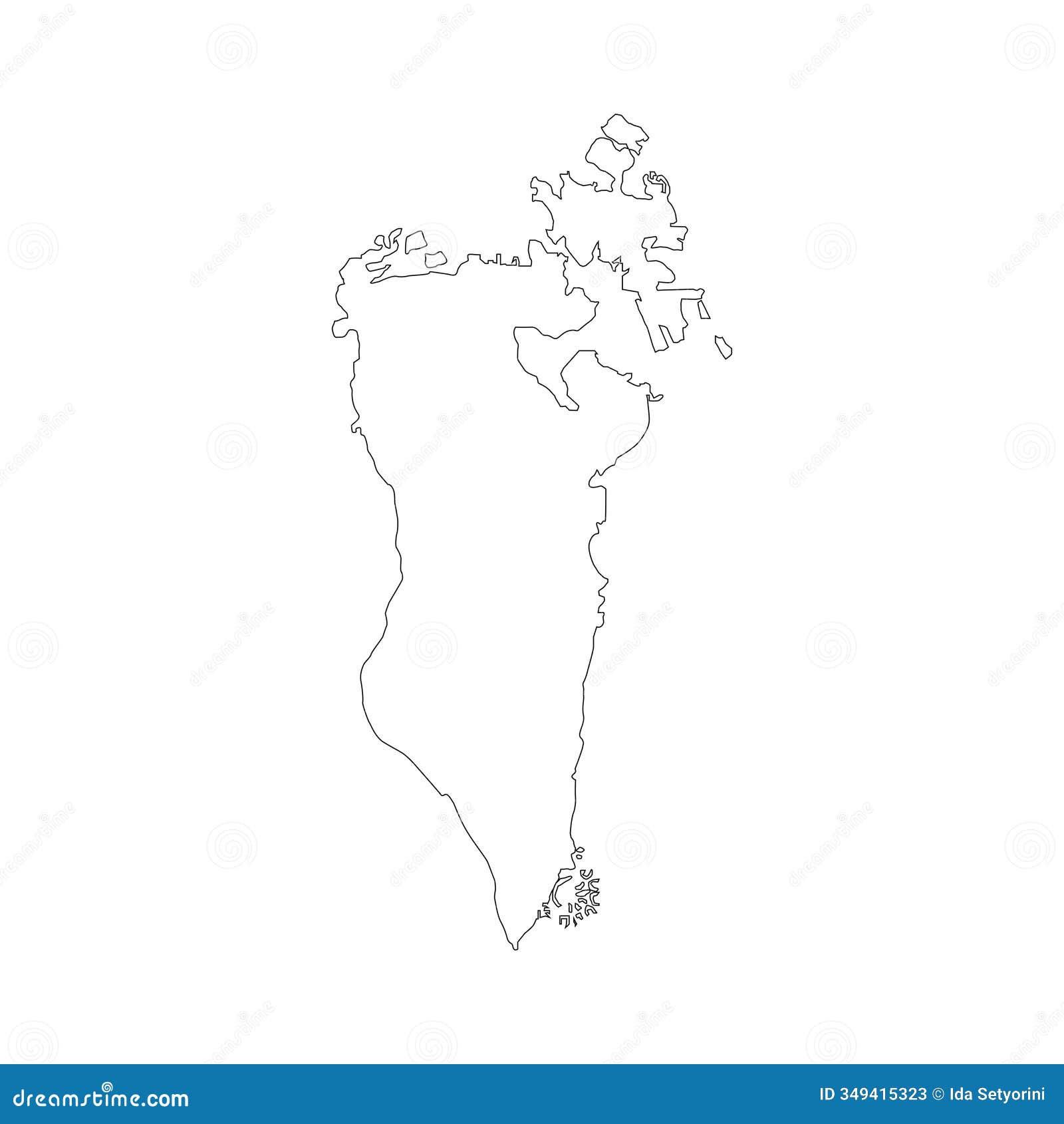 Bahrain map icon stock illustration. Illustration of atlas - 349415323