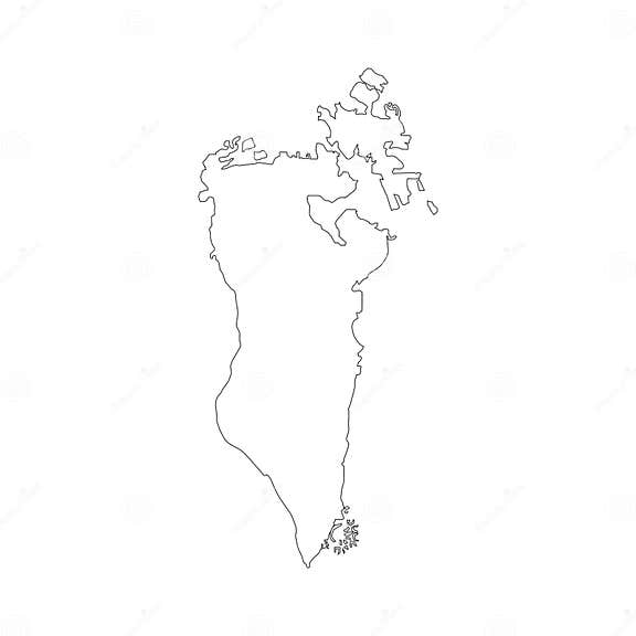 Bahrain map icon stock illustration. Illustration of atlas - 349415323