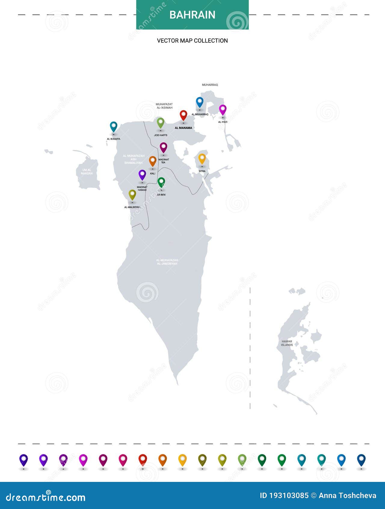 Infographic Of Bahrain Map There Is Flag And Population, Religion Chart ...