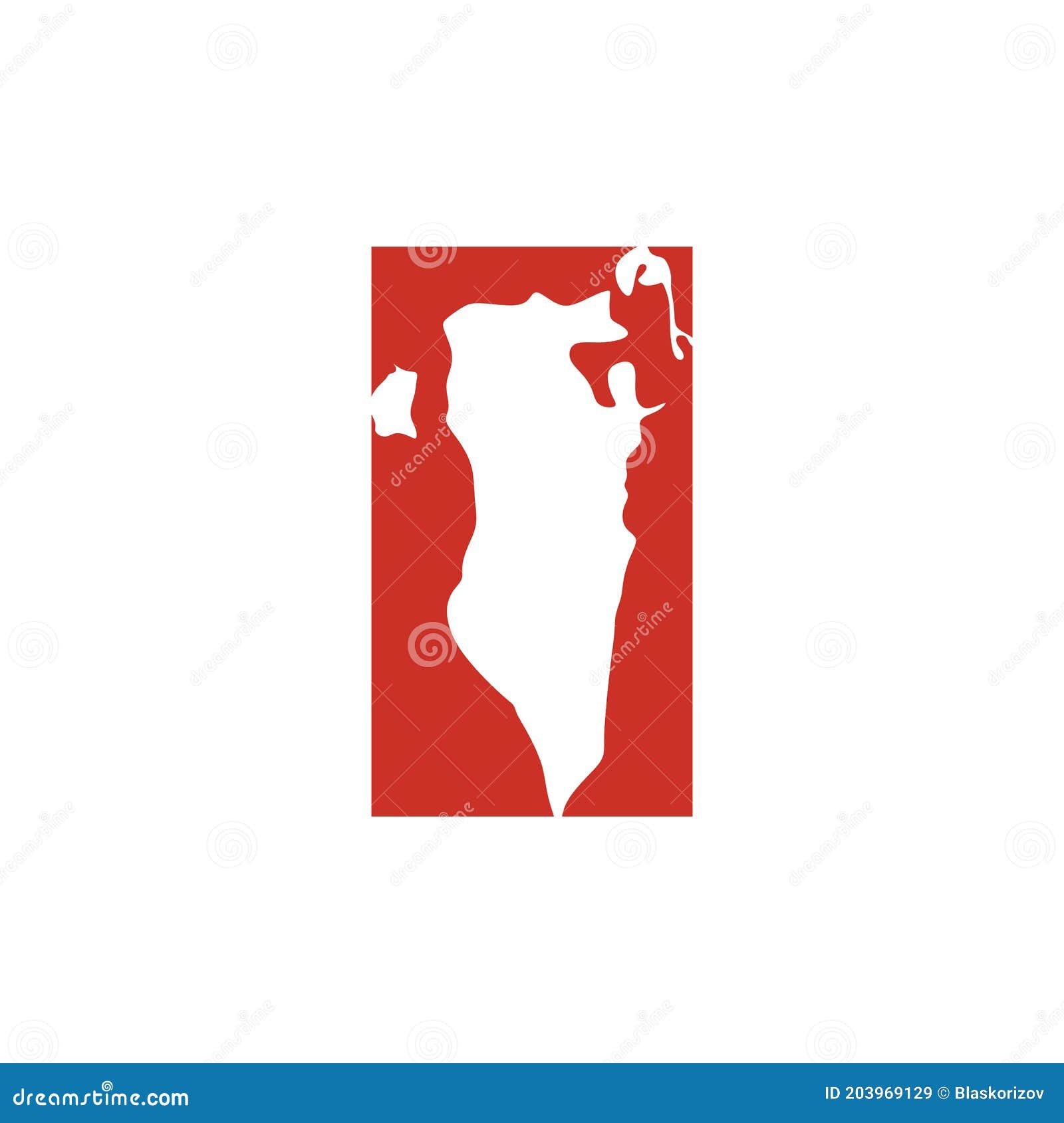 Bahrain Map Logo Icon Vector Stock Vector - Illustration of cartography ...