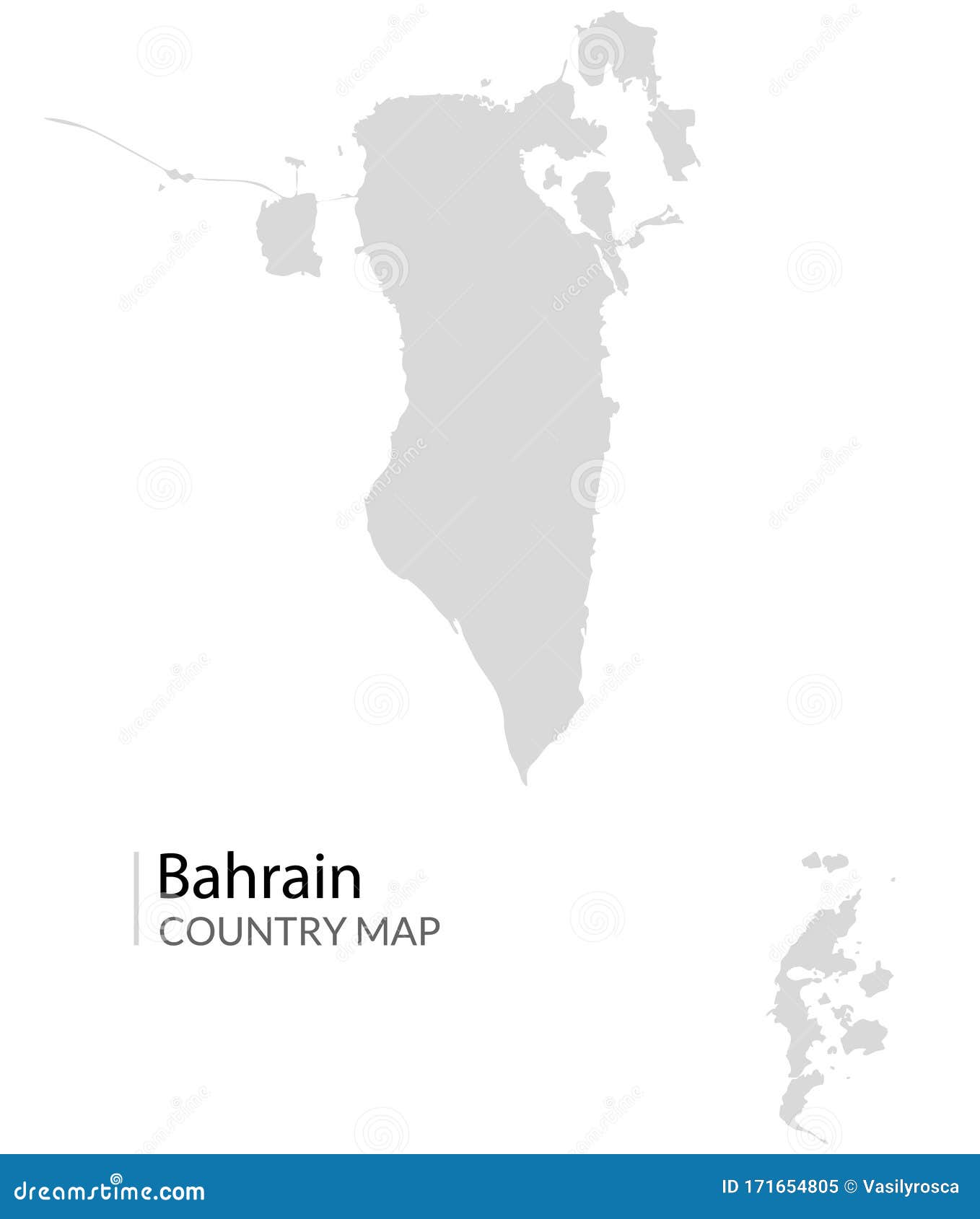 Bahrain Map Vector Icon. Arabic Bahrain Detailed Flat Country Map Stock ...