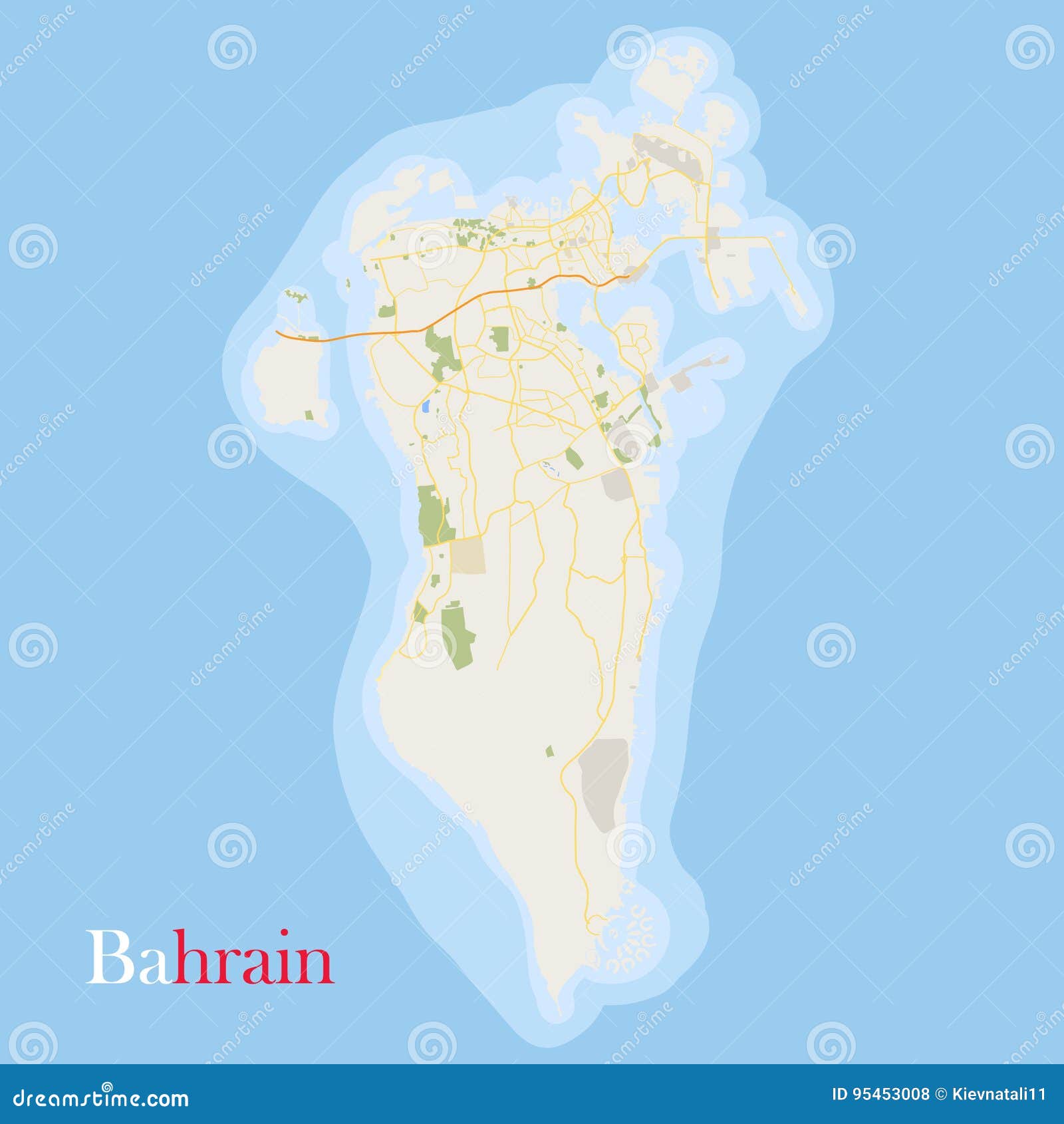 Bahrain Overview Map Bahrain Mappery – Confopay