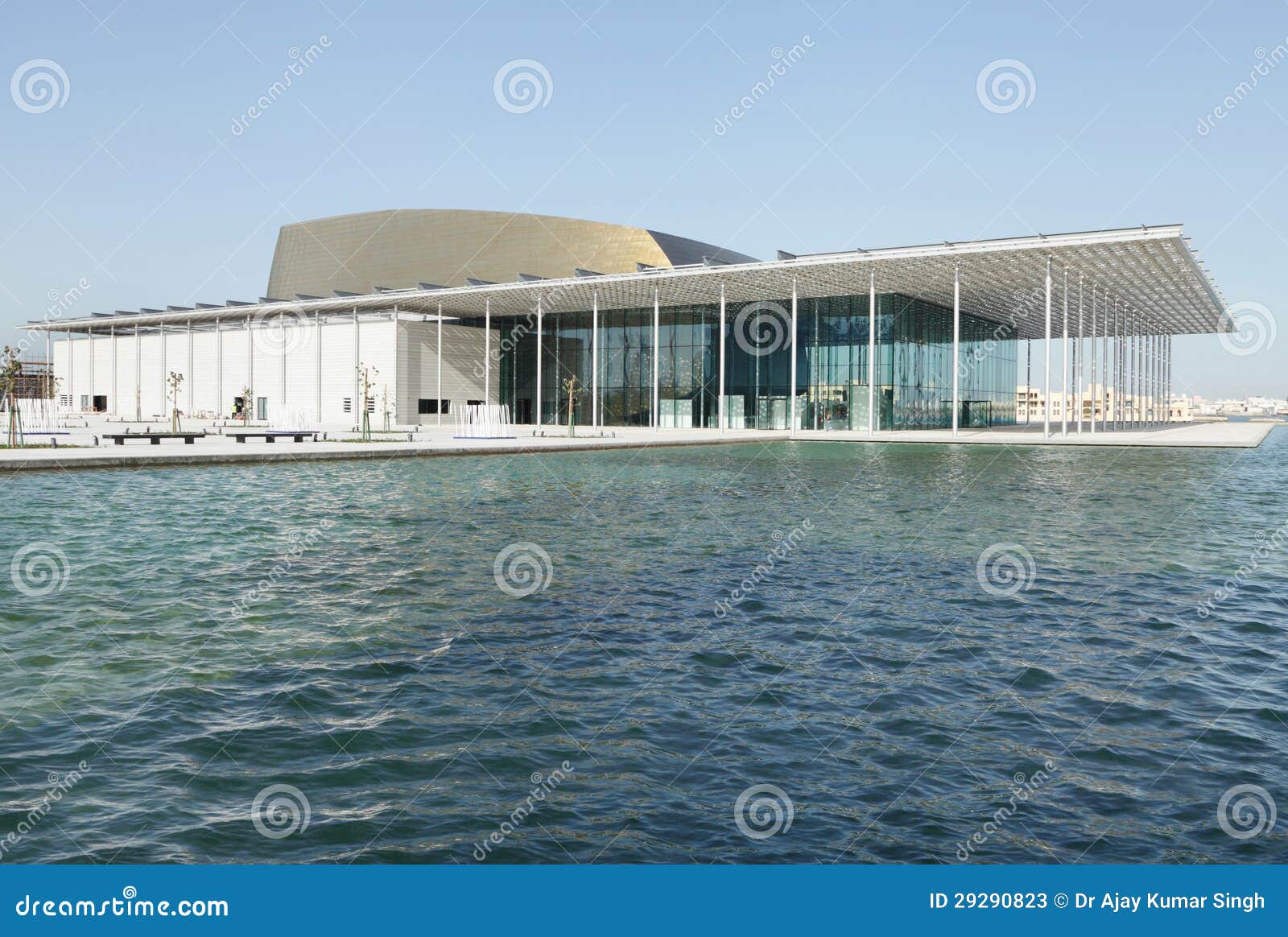 Bahrain National Theatre with Water Front Editorial Stock Photo - Image ...