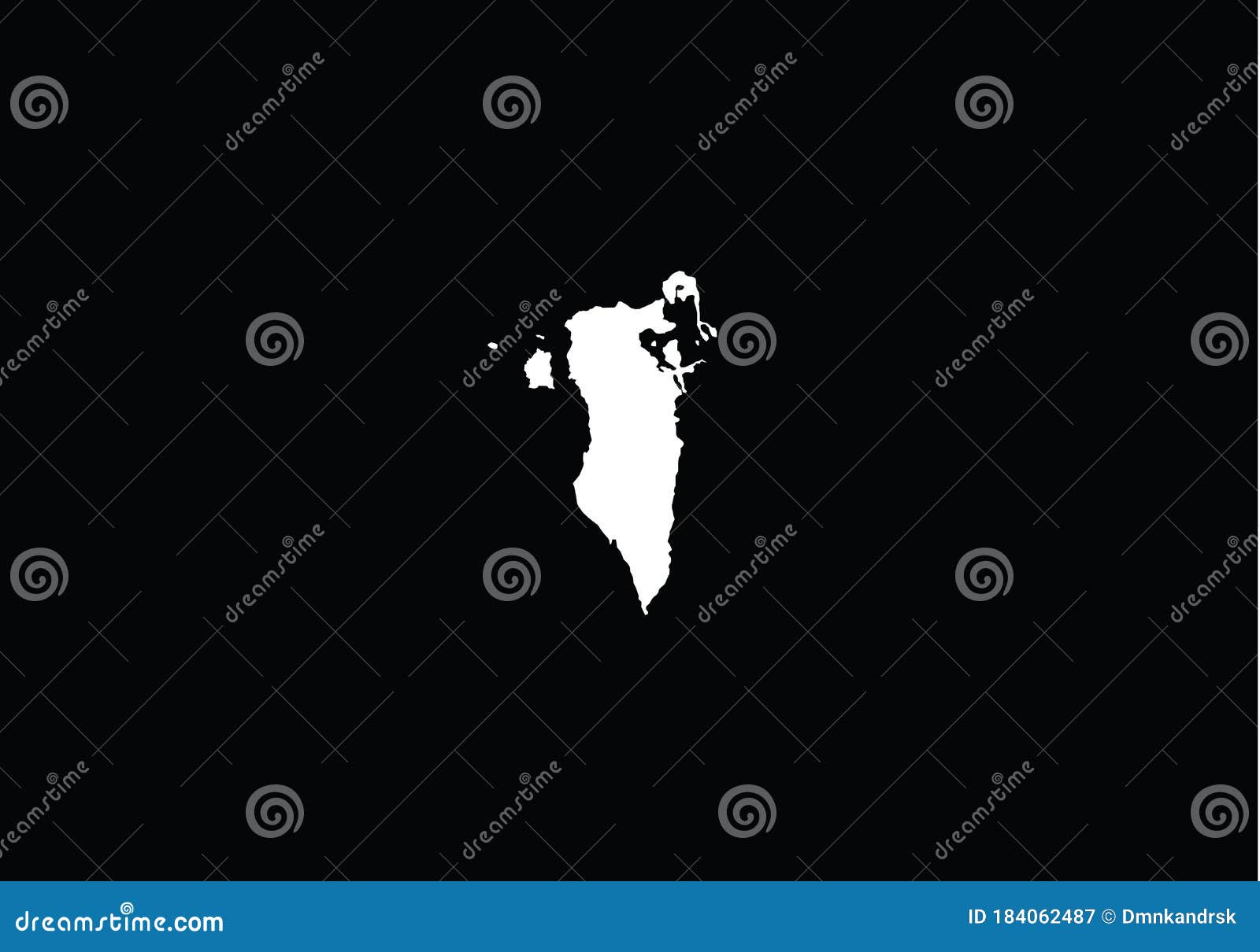 Bahrain Outline Map Country Shape State Symbol Stock Vector ...