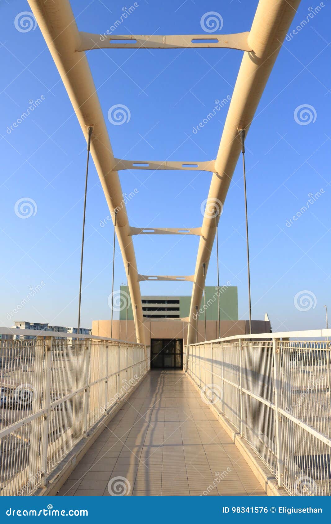 Bahrain Pedestrian bridge stock photo. Image of bahrain - 98341576