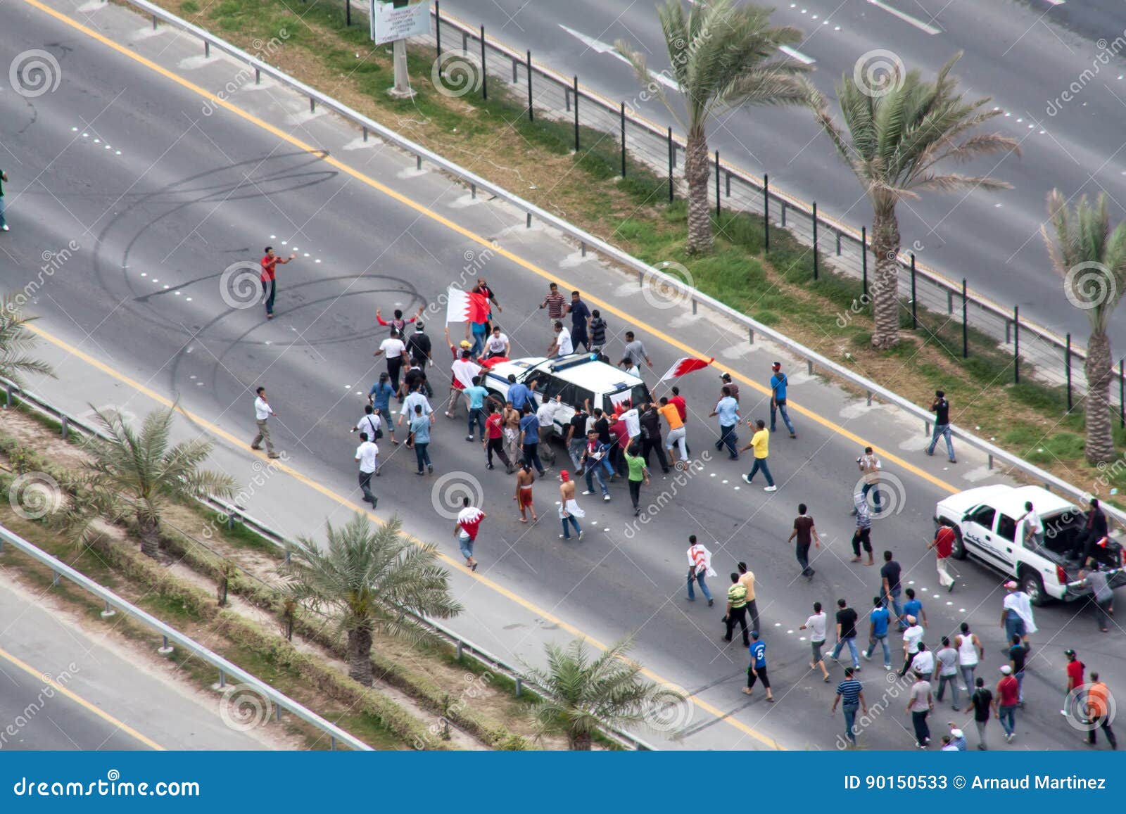 Bahrain Protests and Uprising March 2011 during Arab Spring Editorial ...