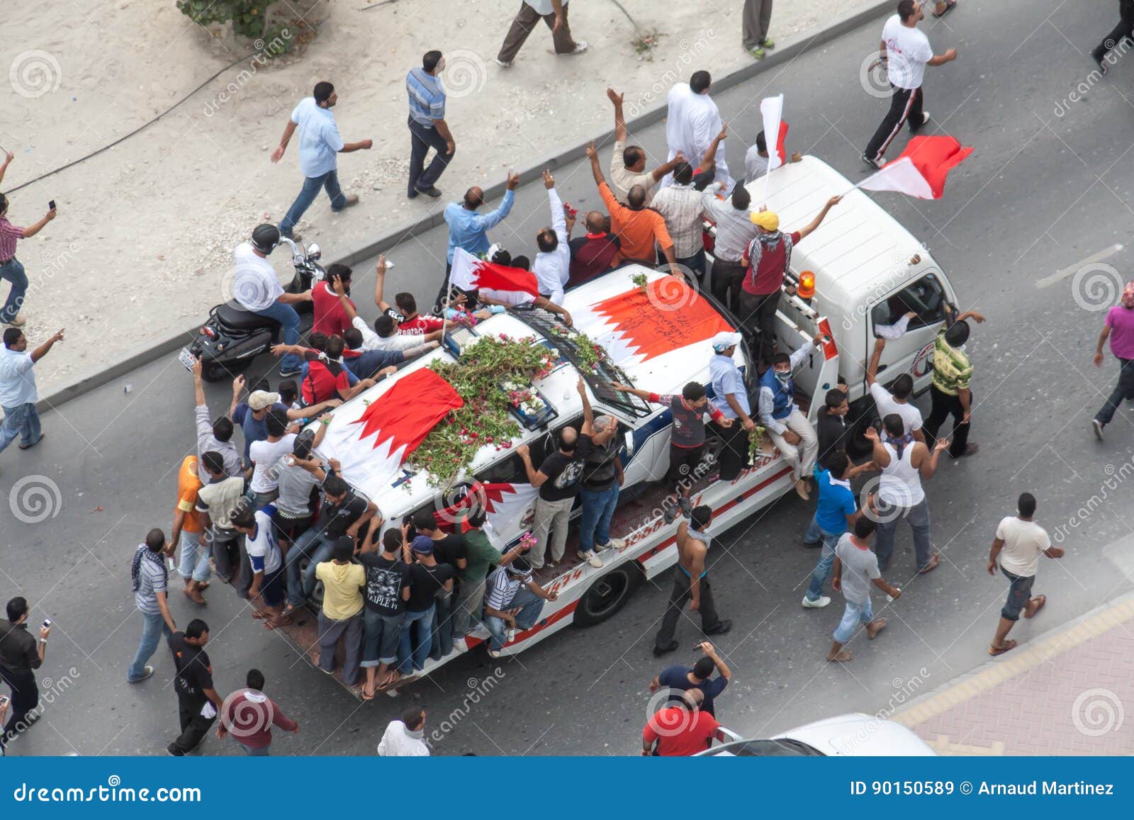 Bahrain Protests and Uprising March 2011 during Arab Spring Editorial ...