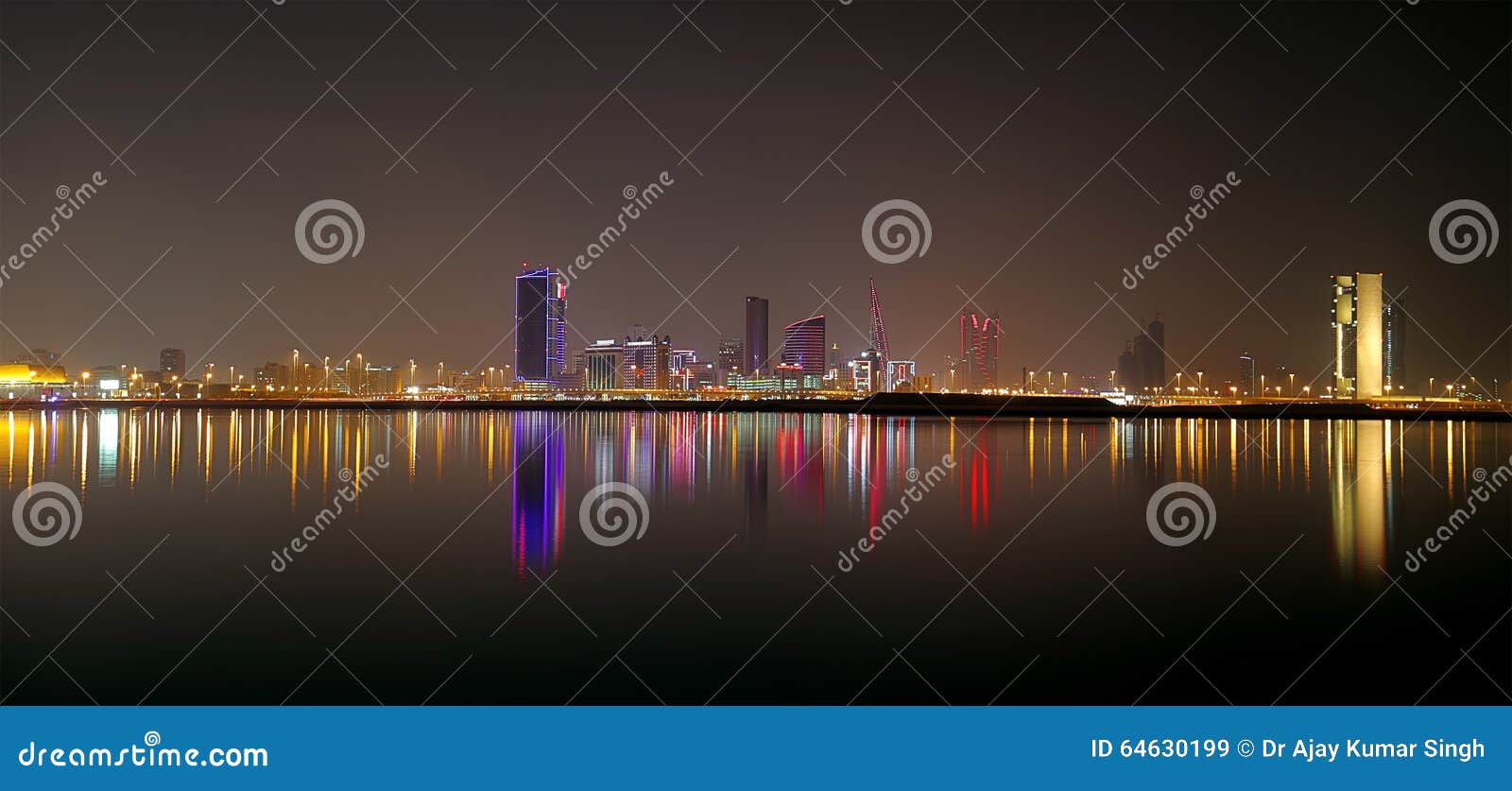 Bahrain skyline, HDR stock image. Image of magic, cloud - 64630199