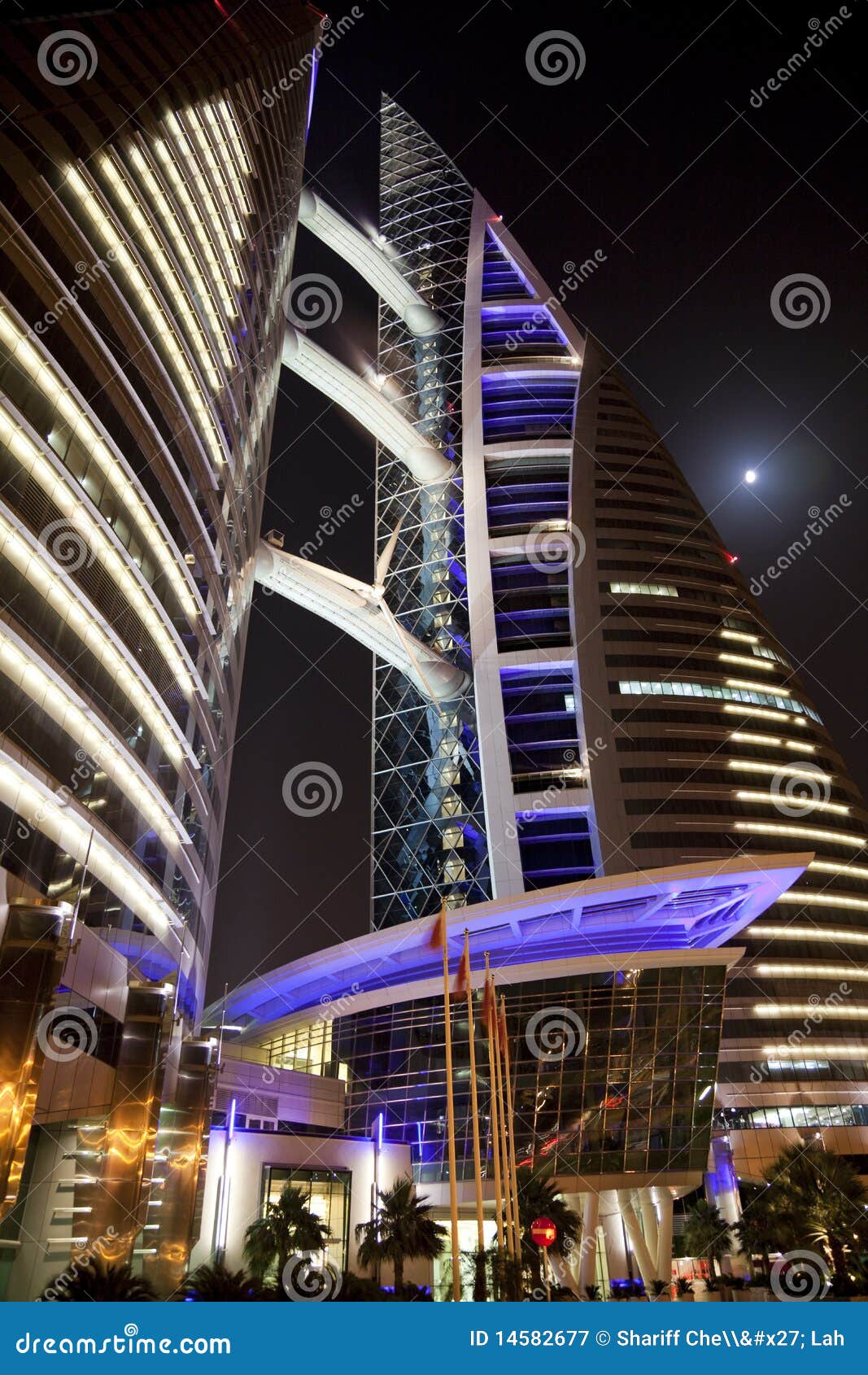 The Bahrain World Trade Center Is A 240-metre-high, 50-floor, Twin ...