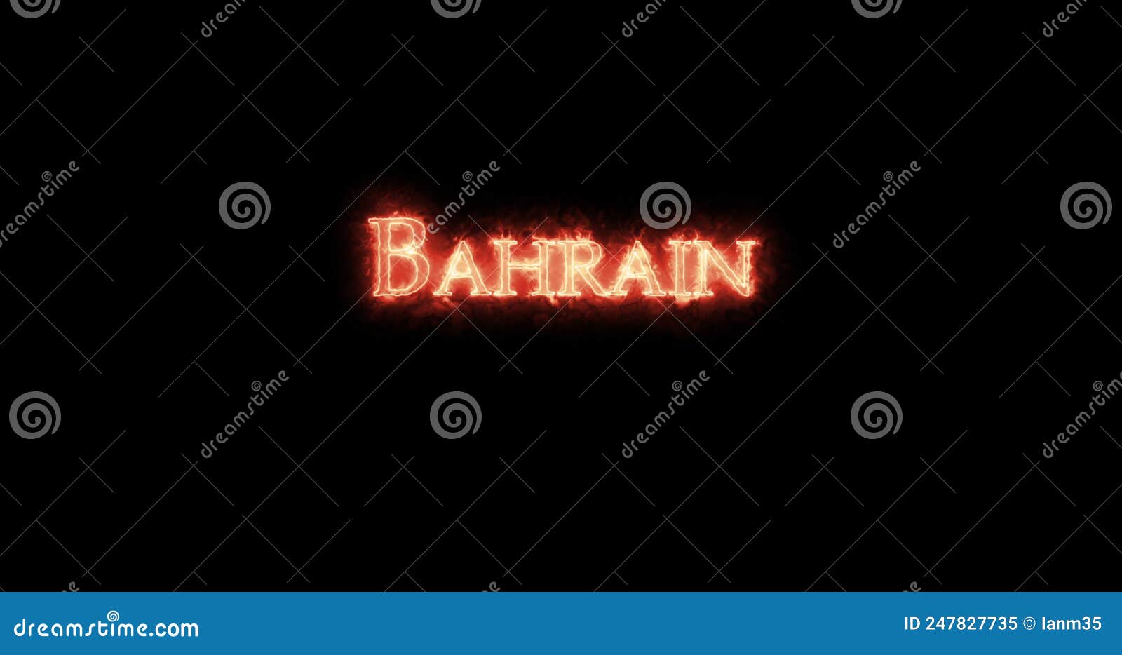 Bahrain Written with Fire. Loop Stock Video - Video of looping, east ...