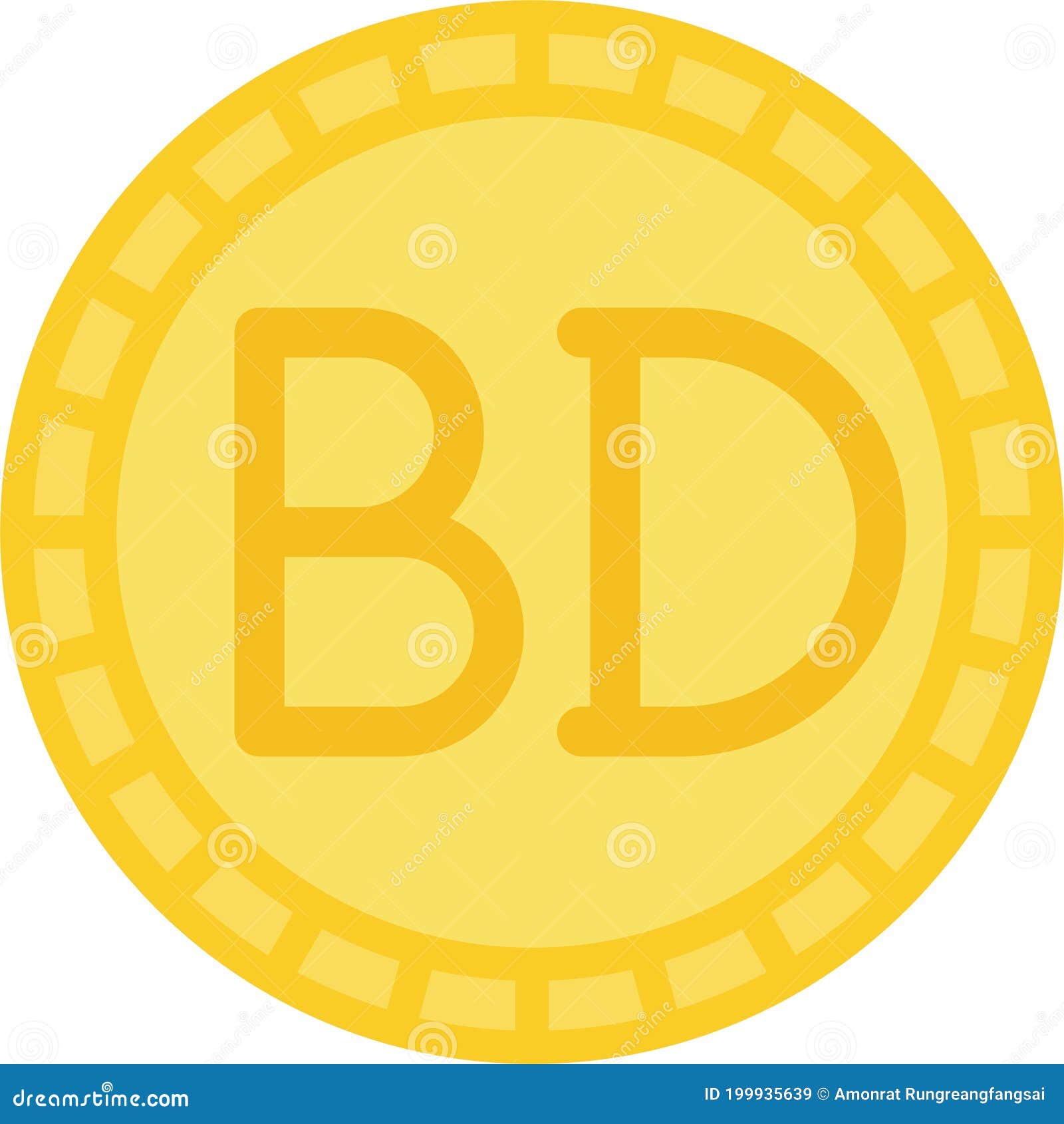 Bahraini Dinar Coin Icon, Currency of Bahrain Stock Vector ...