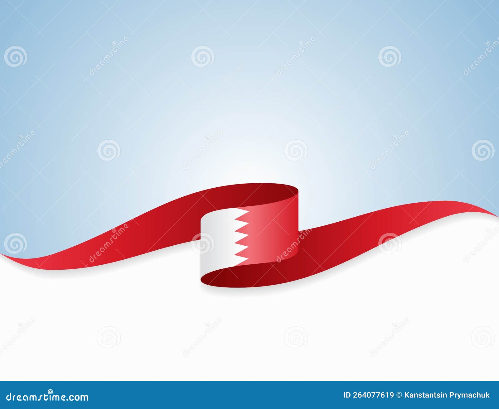 Bahraini Flag Wavy Background Layout. Vector Illustration. Stock Vector ...