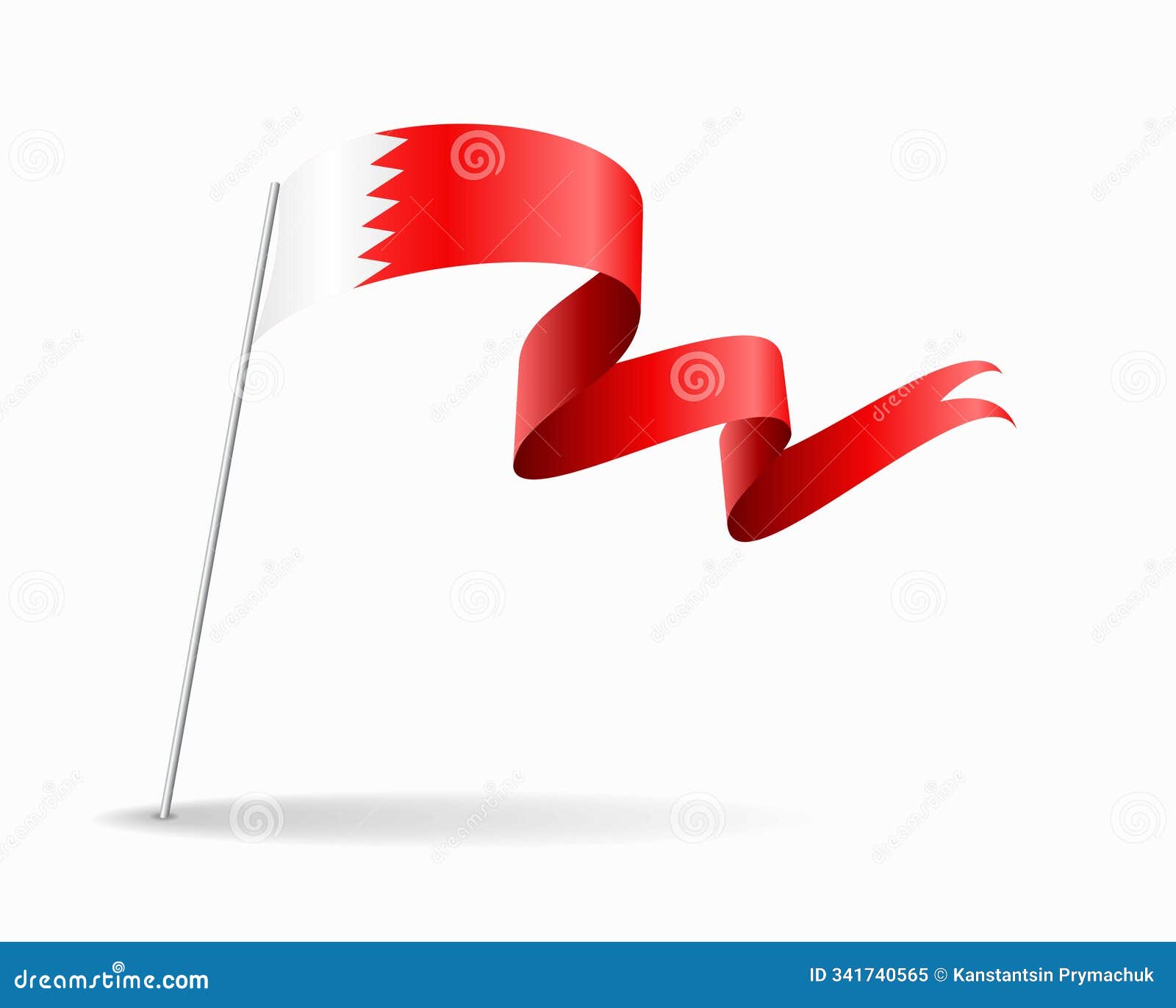 Bahraini Flag Wavy Background Layout. Vector Illustration. Stock ...