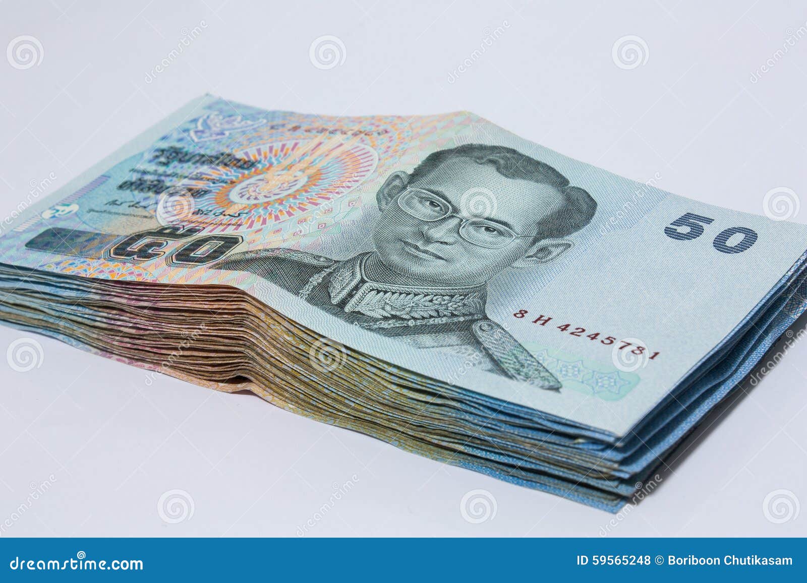 50 Baht, cash. stock photo. Image of cash, background - 59565248