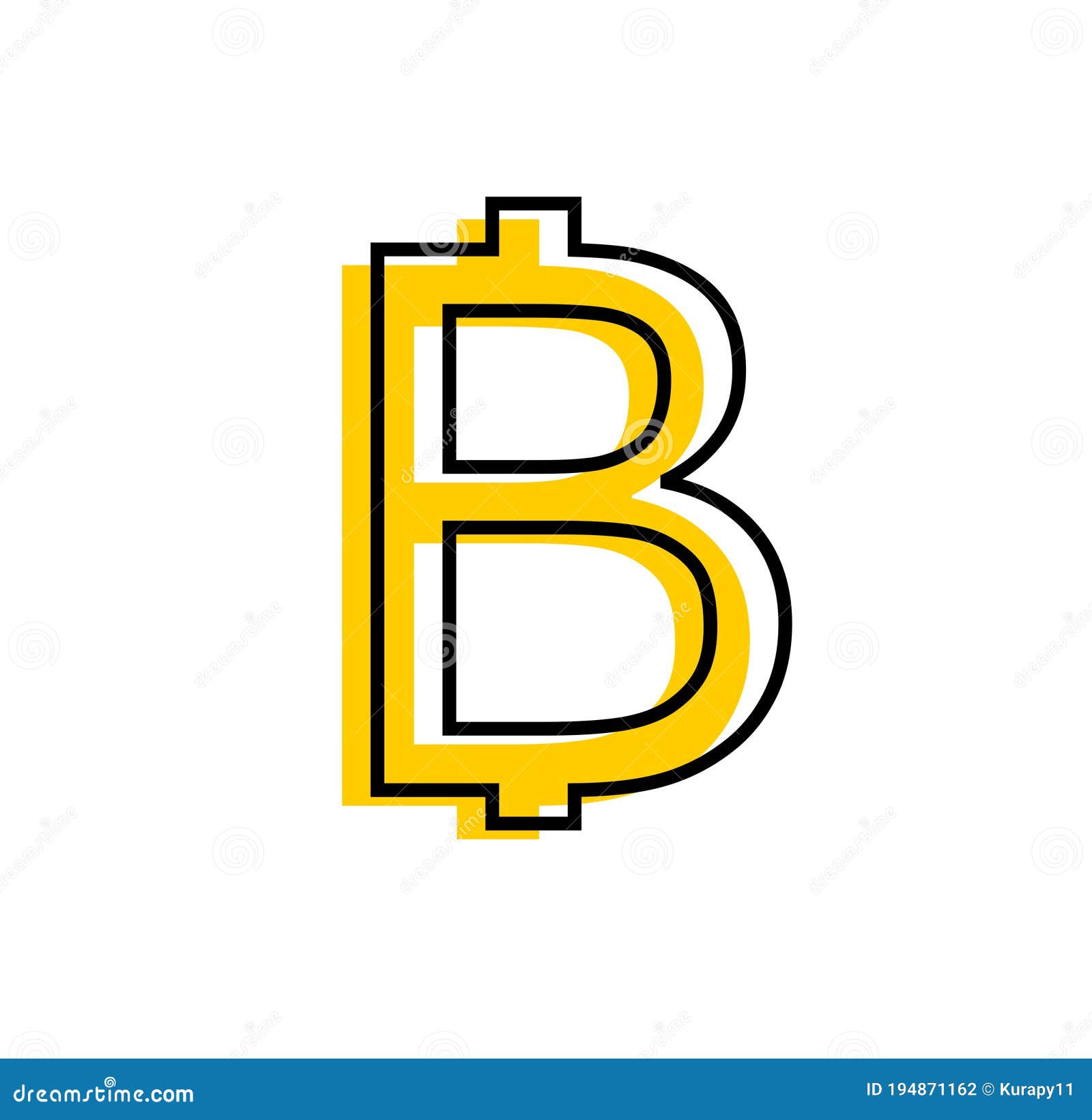 Baht currency icon. stock illustration. Illustration of price - 194871162