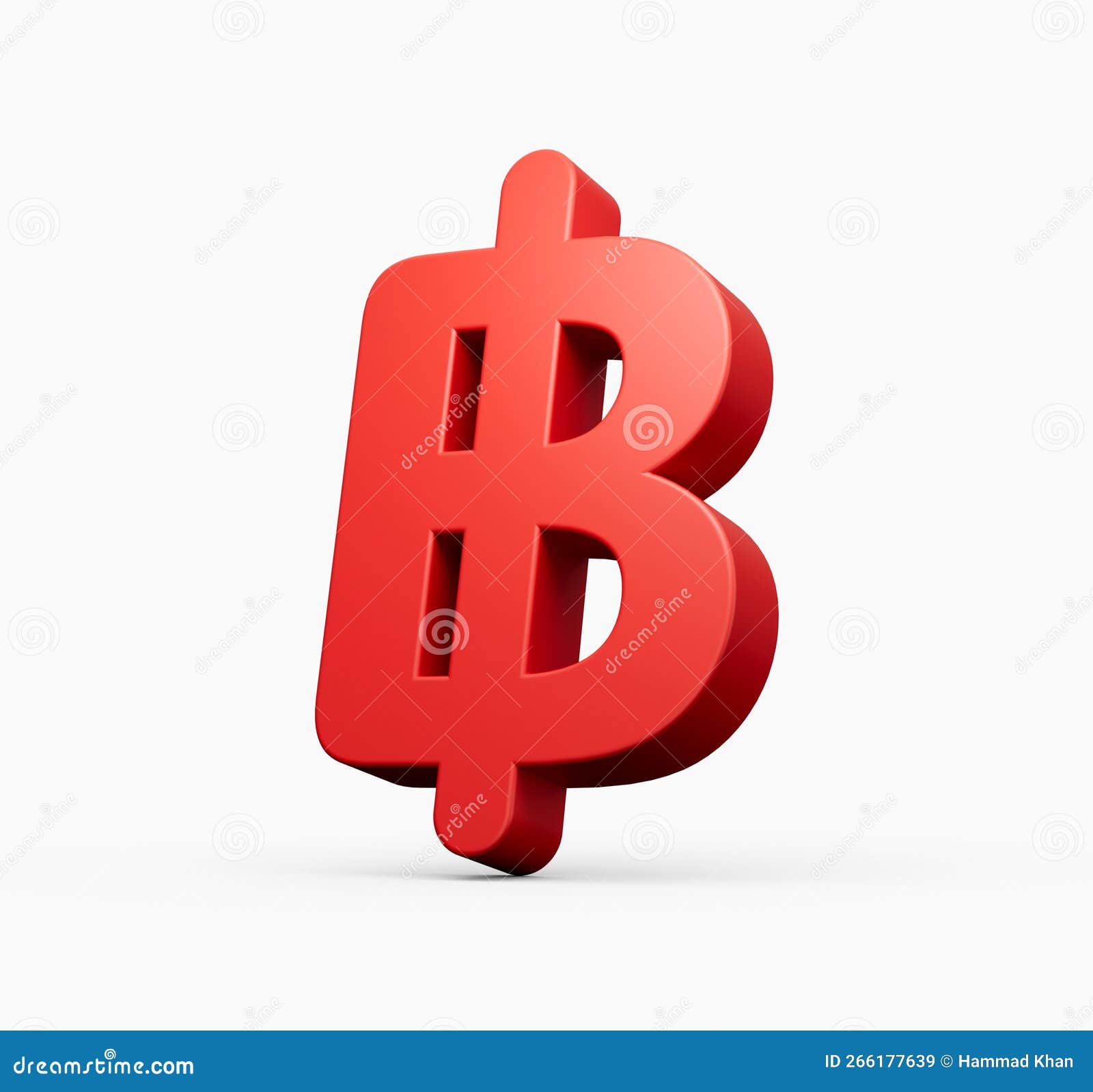 Baht Icon, Red 3d Style 3d Illustration Stock Illustration ...