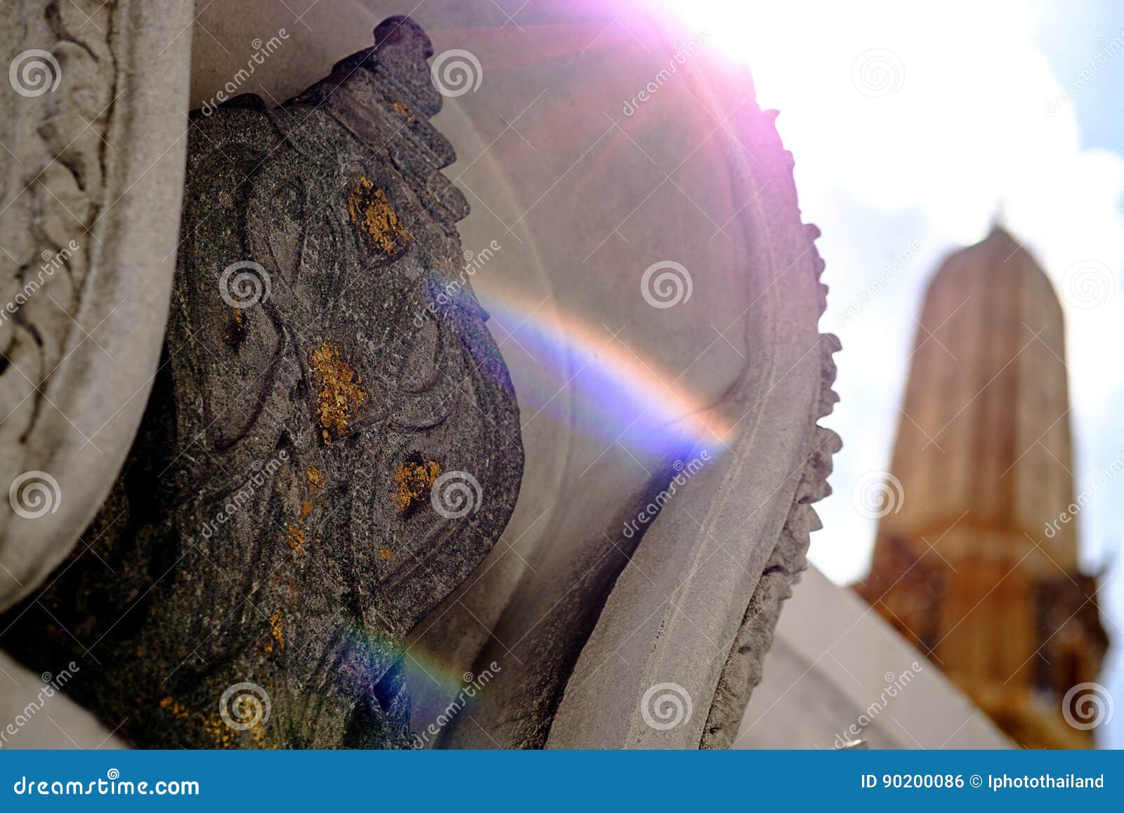 Bai Sema, the Symbol Indicates of Buddhist Stock Photo - Image of ...