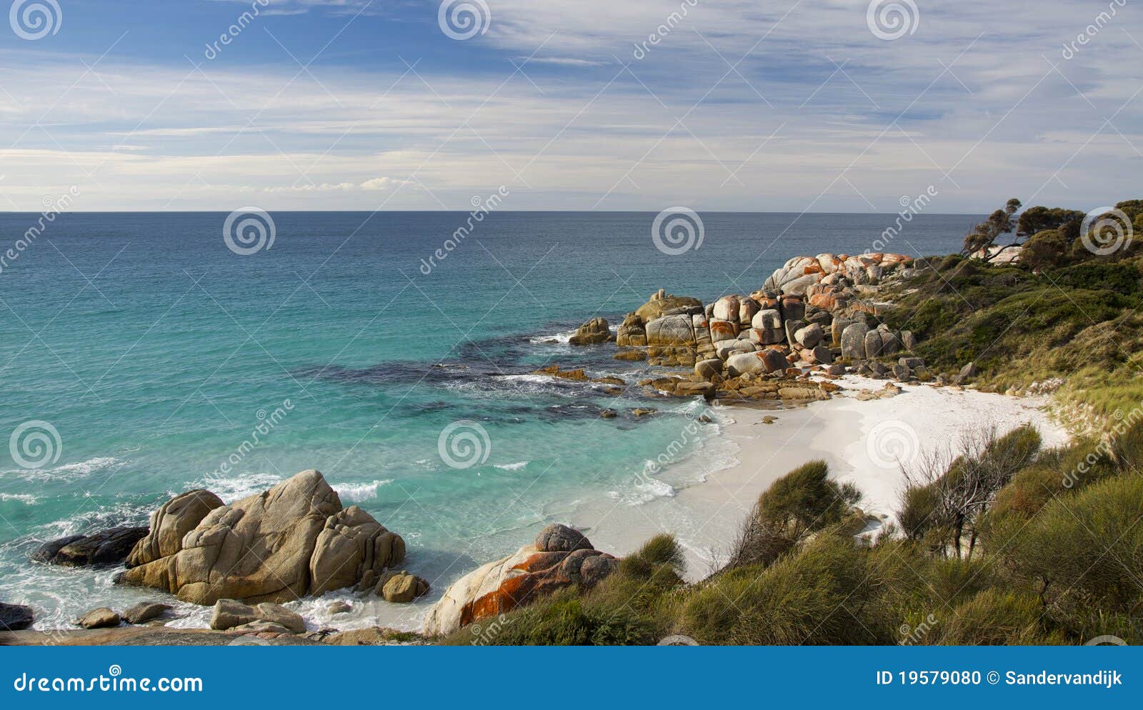 Baia dei fuochi, Tasmania fotografia stock. Immagine di spiaggia - 19579080