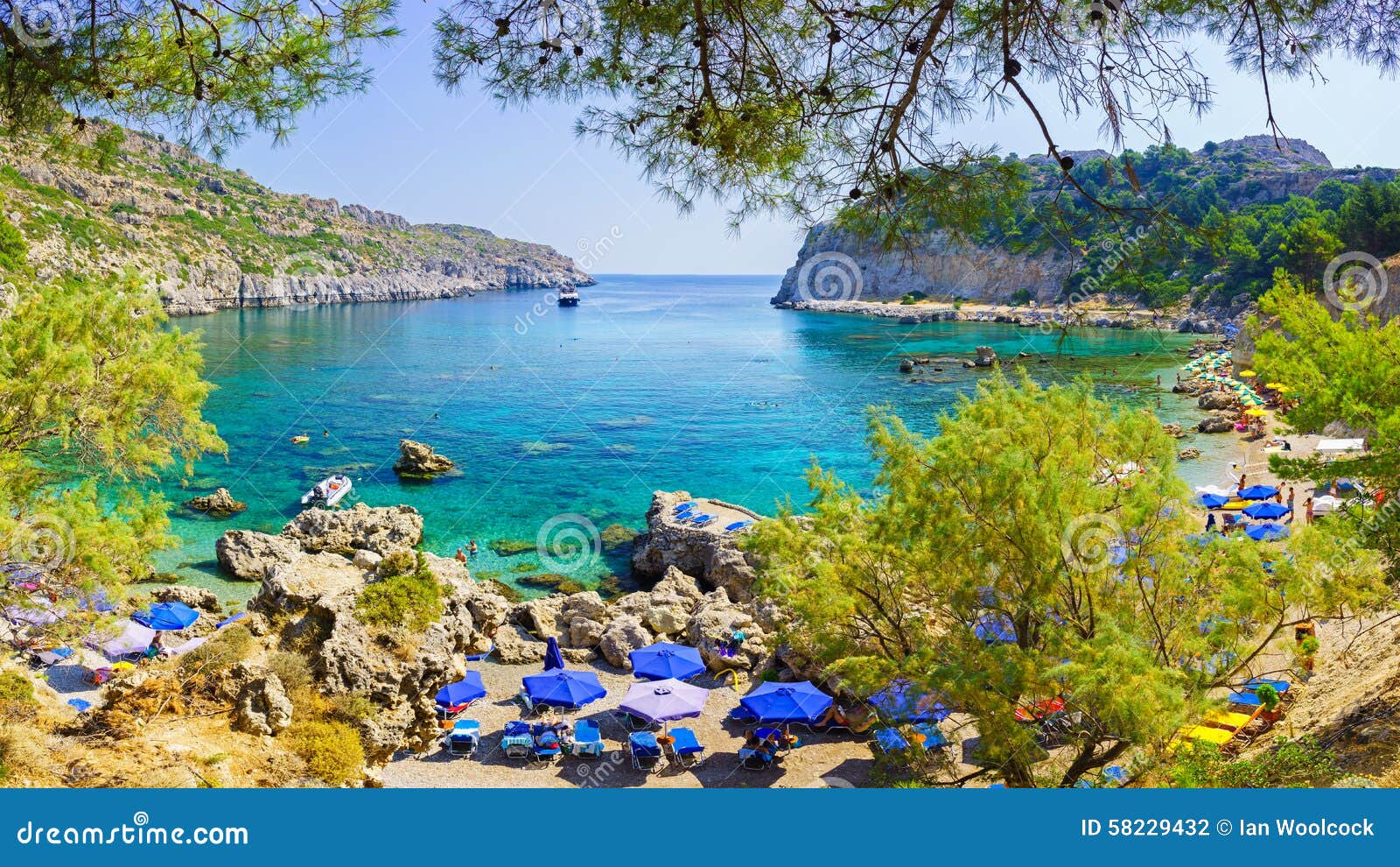 Baia Rodi Grecia Di Anthony Quinn Fotografia Editoriale - Immagine di ...