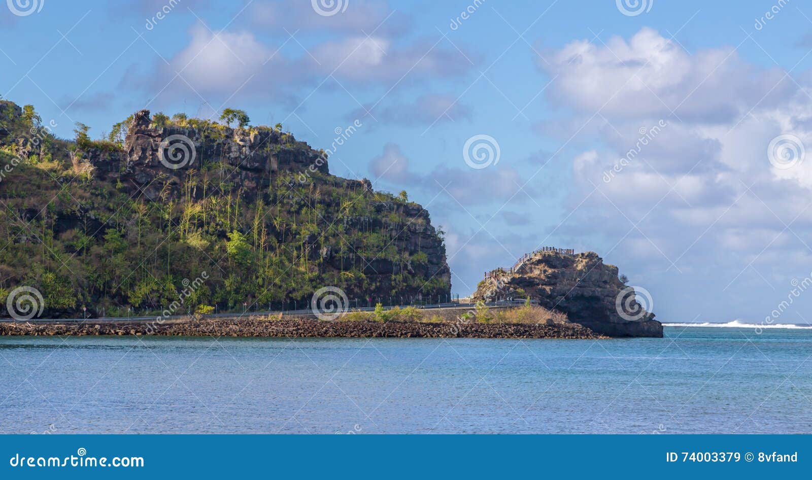 Baie Du Cap Mauritius Maconde Viewpoint Stock Image - Image of rock ...