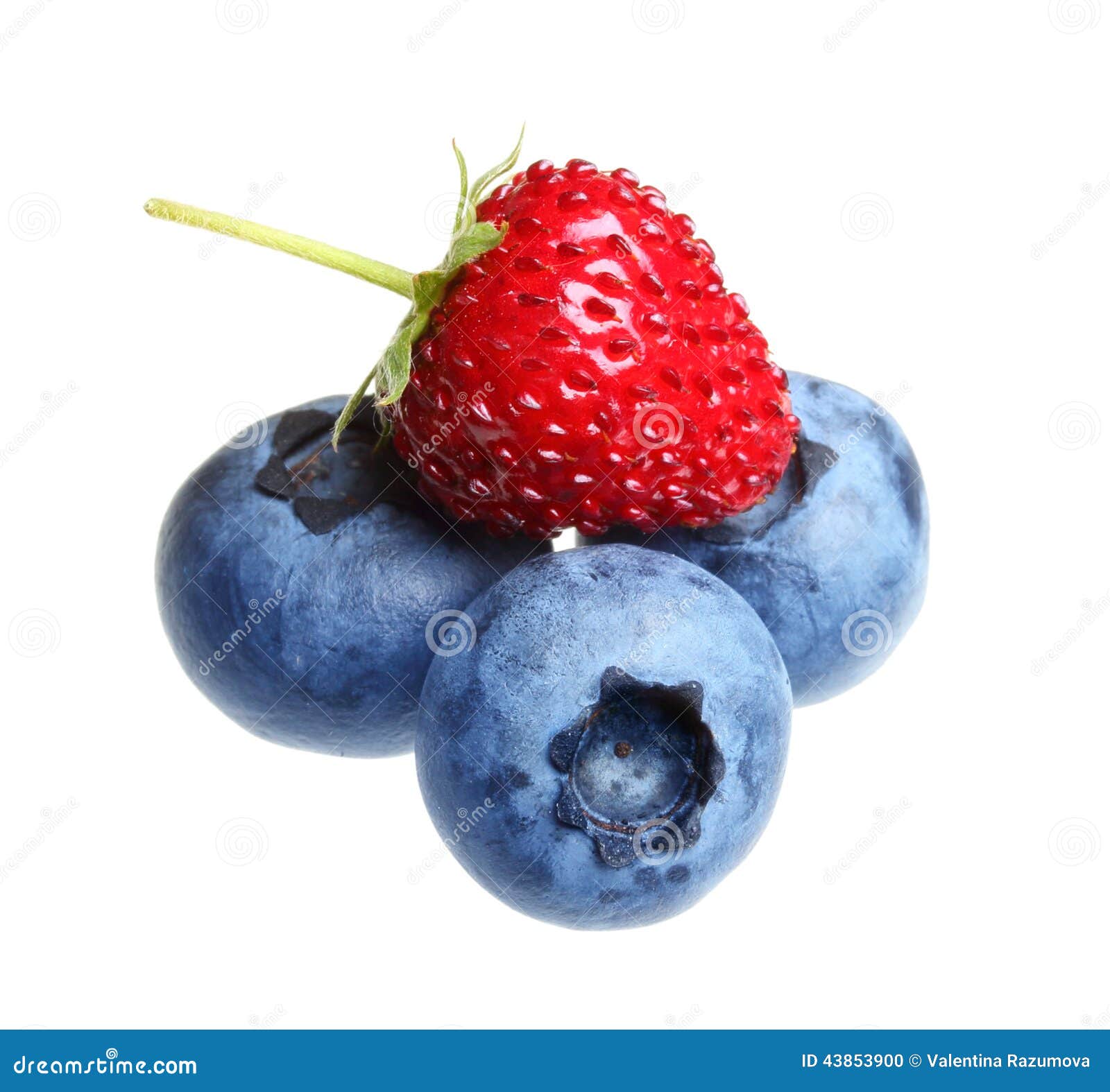 Baie Sauvage, Fraise, Myrtille Photo stock - Image du frais, rouge ...