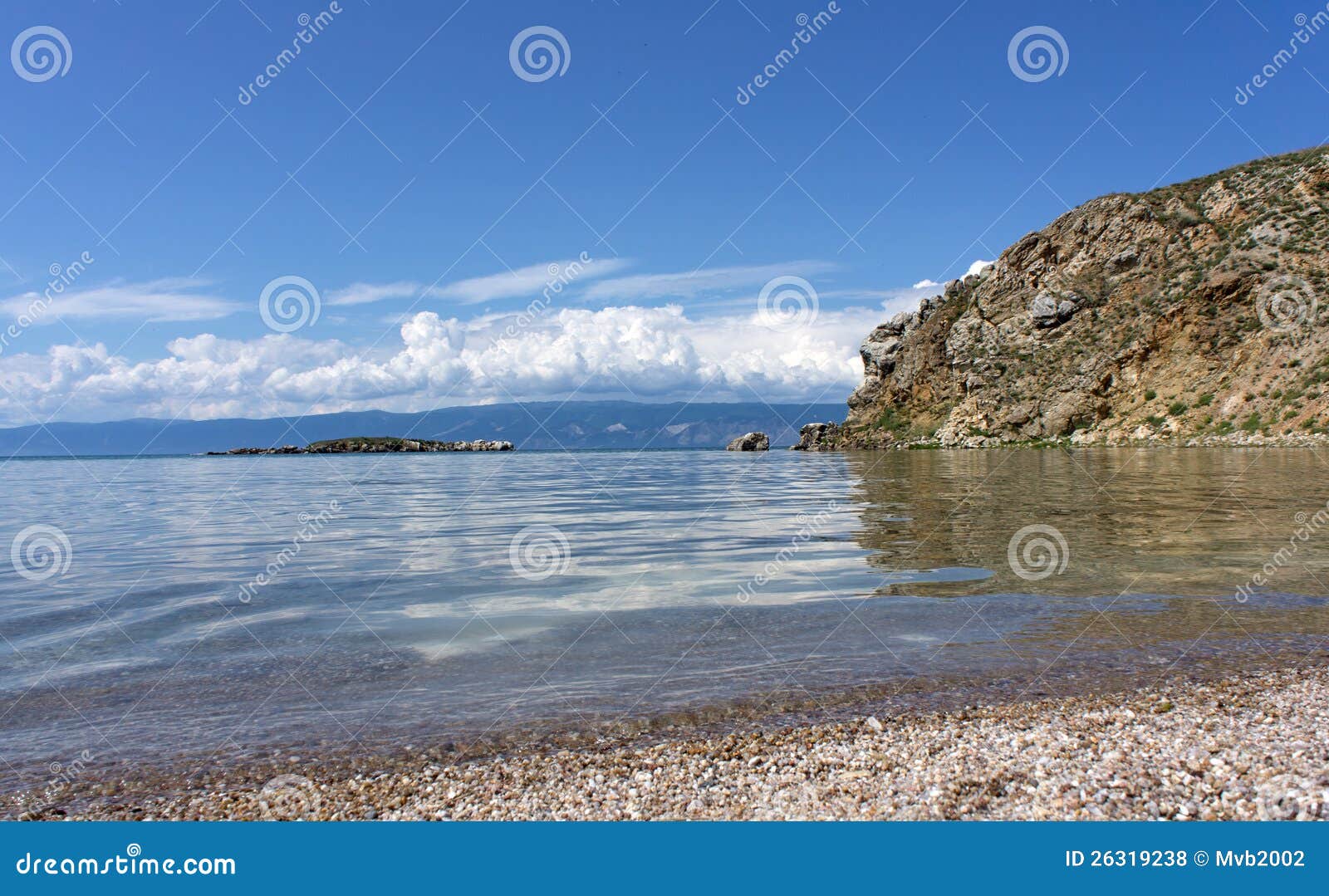 Baikal, Umhang Budun stockfoto. Bild von himmel, landschaft - 26319238