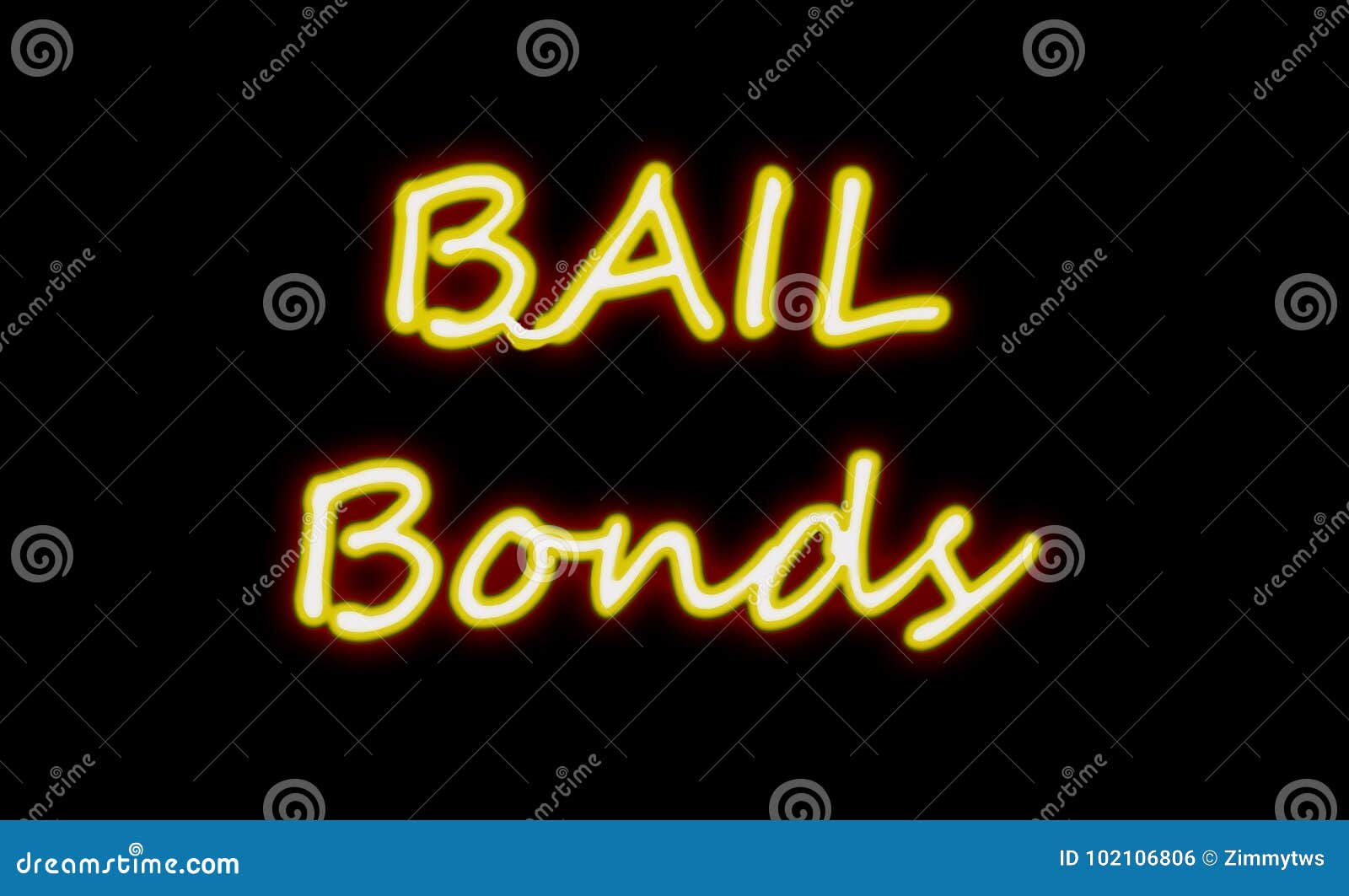Bail bond sign on black stock photo. Image of court - 102106806