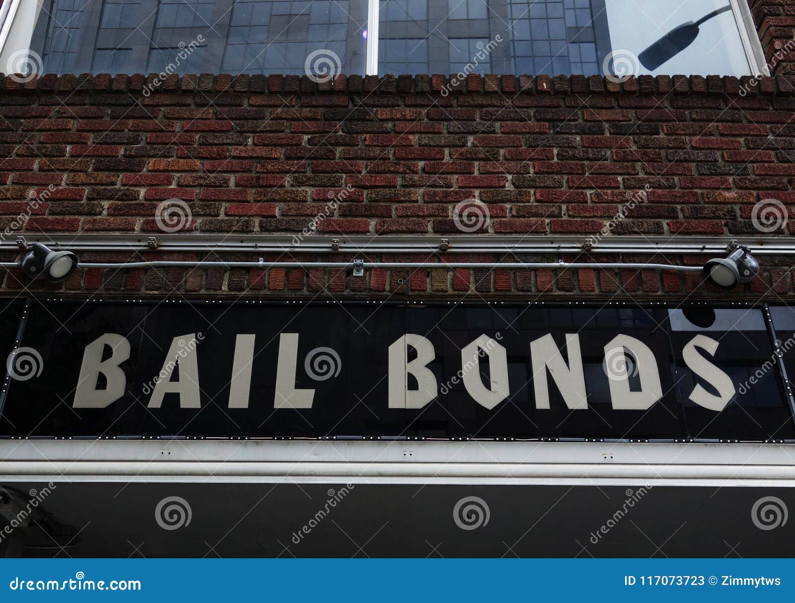 Bail Bond sign stock image. Image of jail, court, building - 117073723