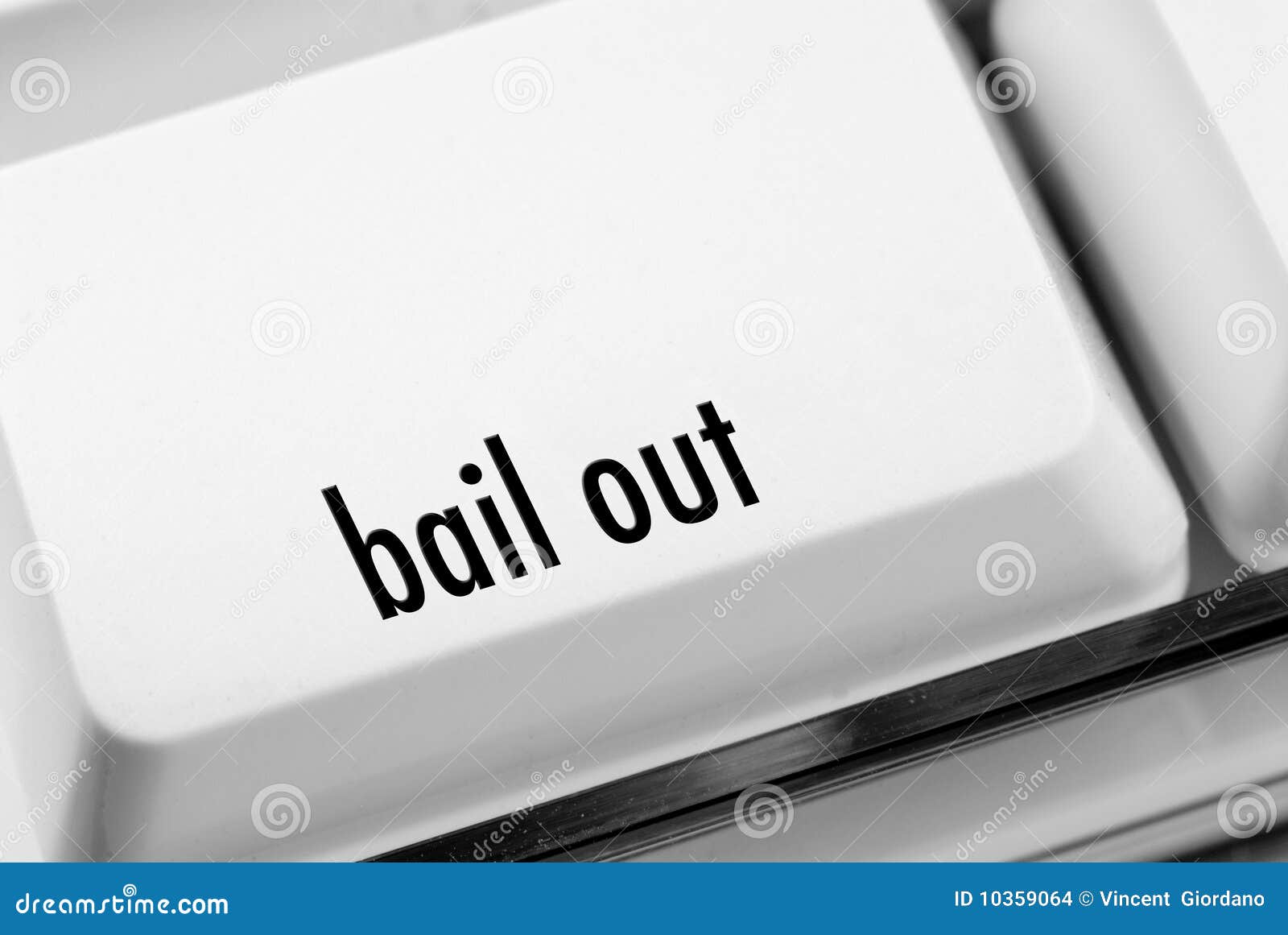Bail out key stock photo. Image of office, keyboard, white - 10359064