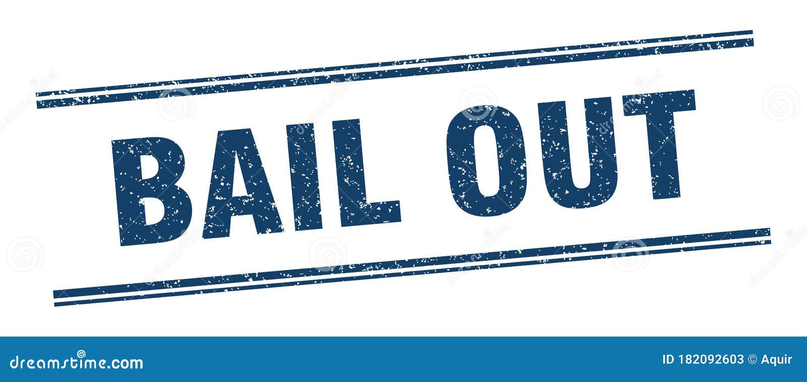 Bail Out Stamp. Bail Out Square Grunge Sign. Cartoon Vector ...