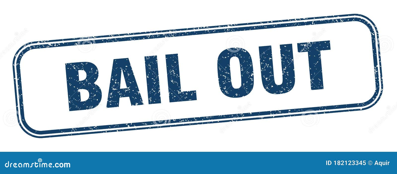 Bail Out Stamp. Bail Out Square Grunge Sign. Cartoon Vector ...