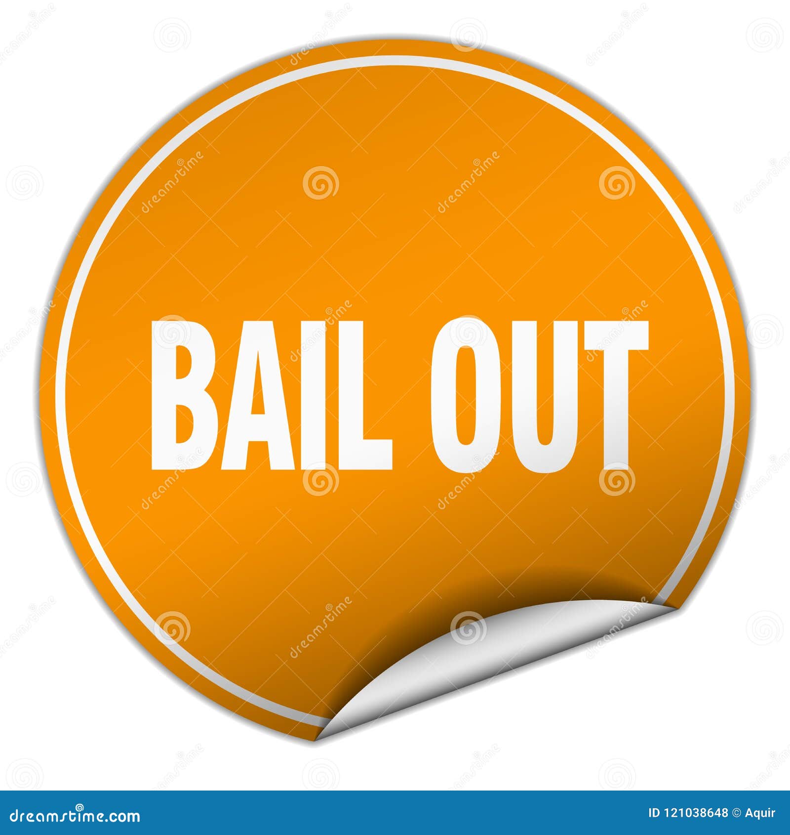Bail Out Sticker. Bail Out Sign Set. Cartoon Vector | CartoonDealer.com ...