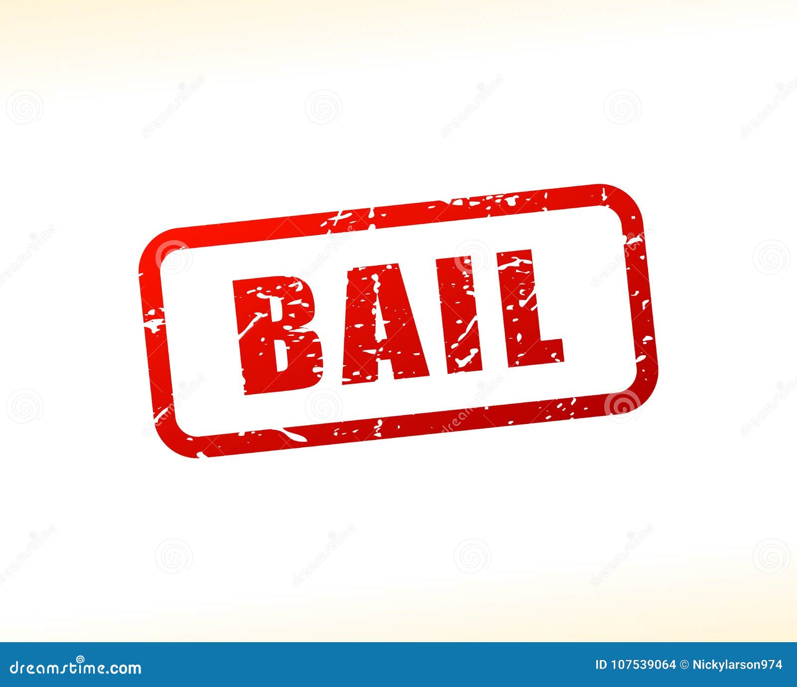 Bail red text stamp stock vector. Illustration of background - 107539064
