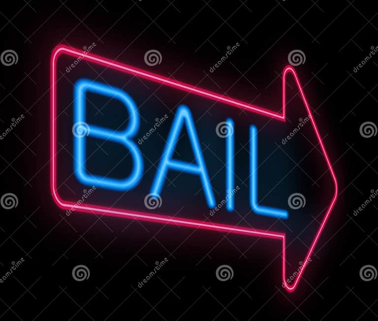 Bail sign. stock illustration. Illustration of burden - 29356271
