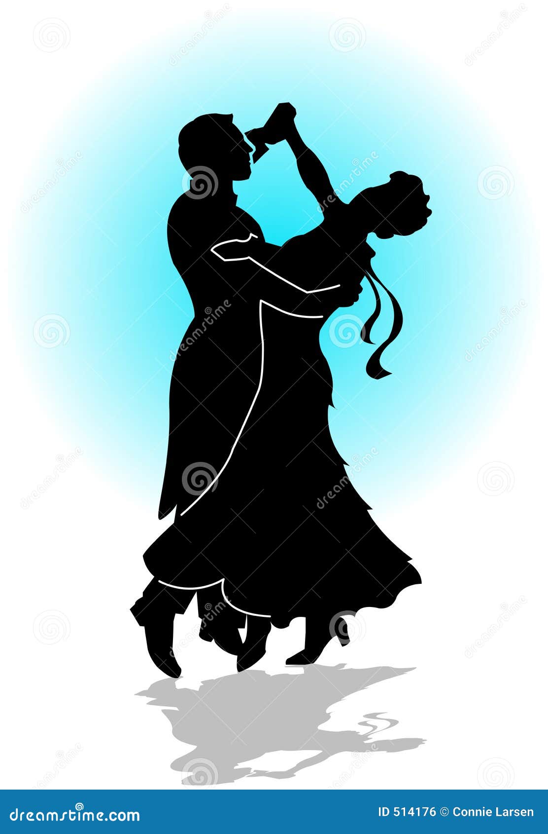 Baila el vals la danza stock de ilustración. Ilustración de vals - 514176