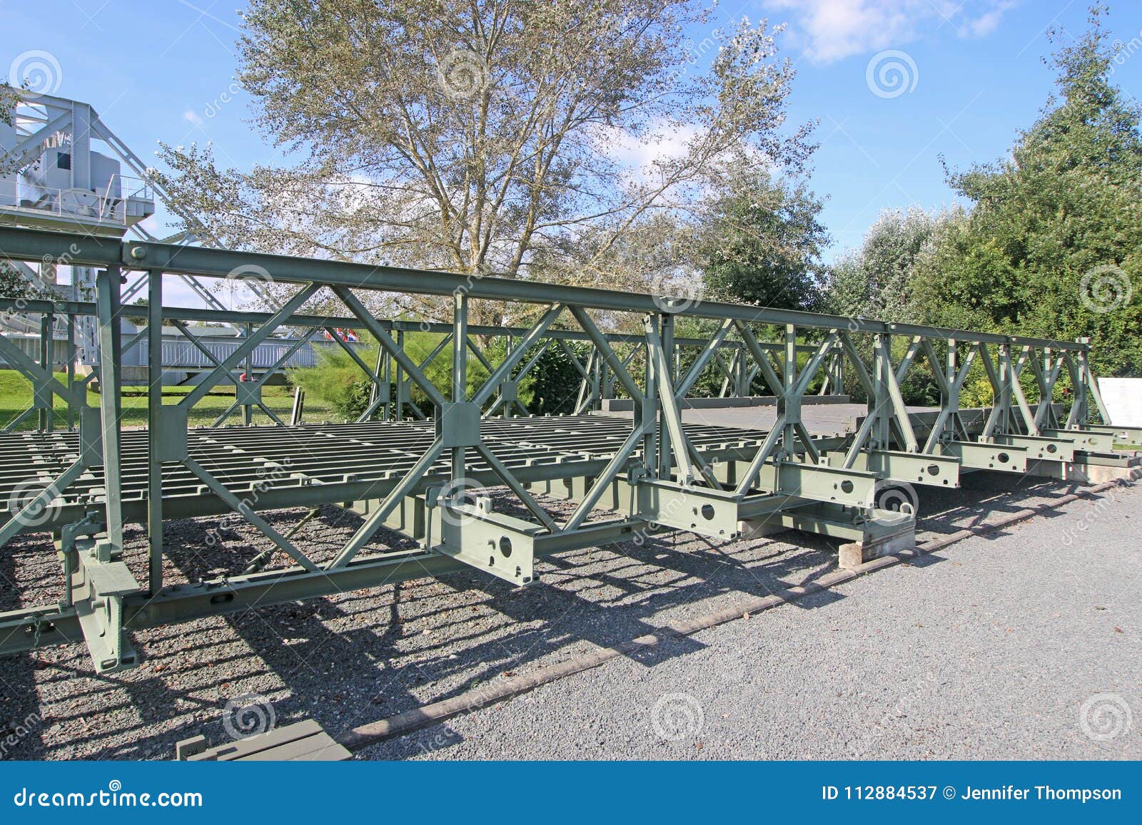 Bailey Bridge And Trees. Royalty-Free Stock Image | CartoonDealer.com ...