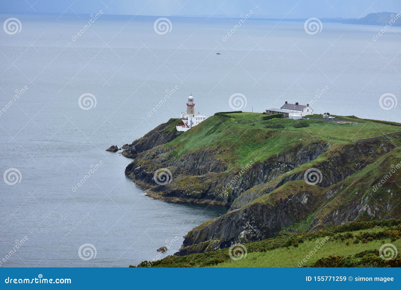 Bailey lighthouse howth stock image. Image of howth - 155771259