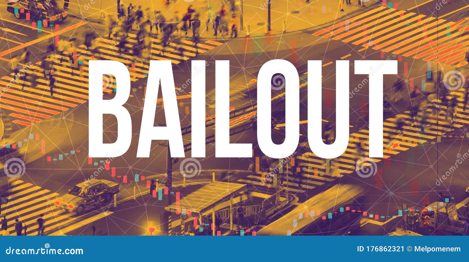 Bailout Theme with a Busy Intersection Stock Image - Image of cars ...