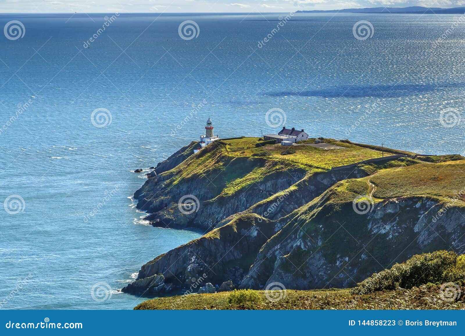 Baily Lighthouse, Howth, Ireland Stock Image - Image of rock, coast ...