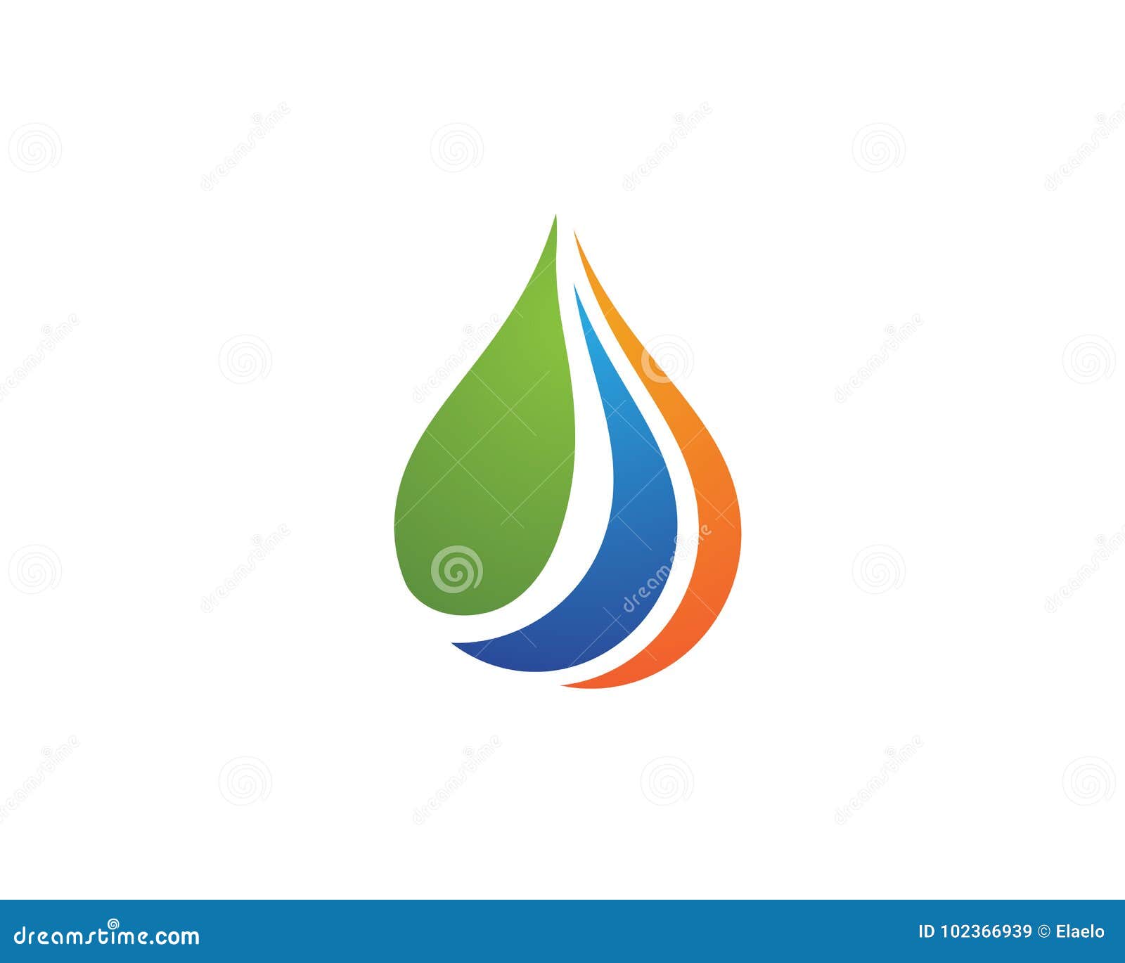 Baisse Logo Template De L'eau Illustration de Vecteur - Illustration du ...