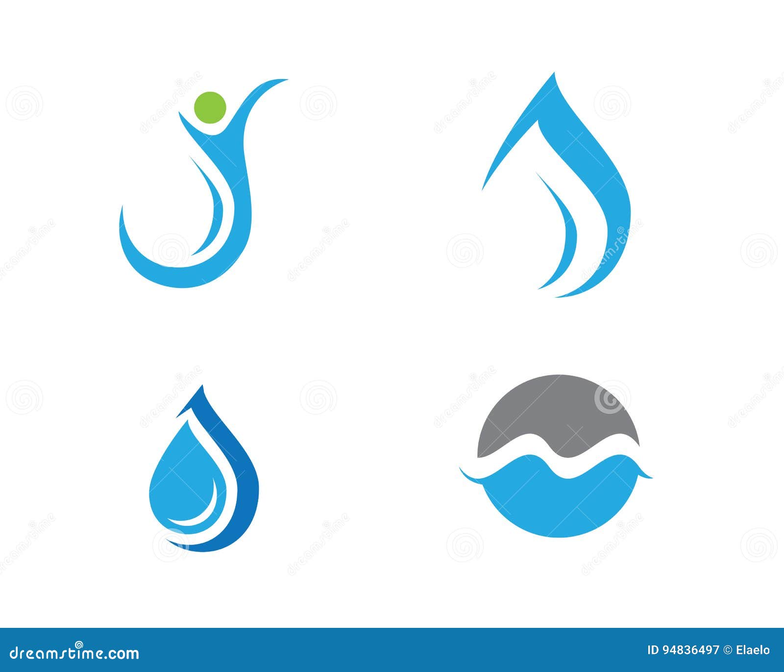 Baisse Logo Template De L'eau Illustration de Vecteur - Illustration du ...