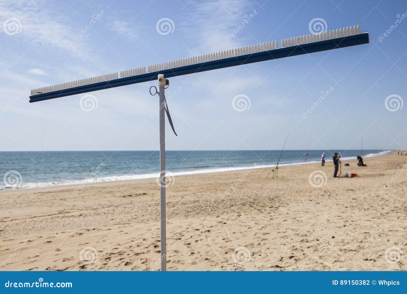 Bait Hanger Stand Used on Angling Stock Photo - Image of natural ...